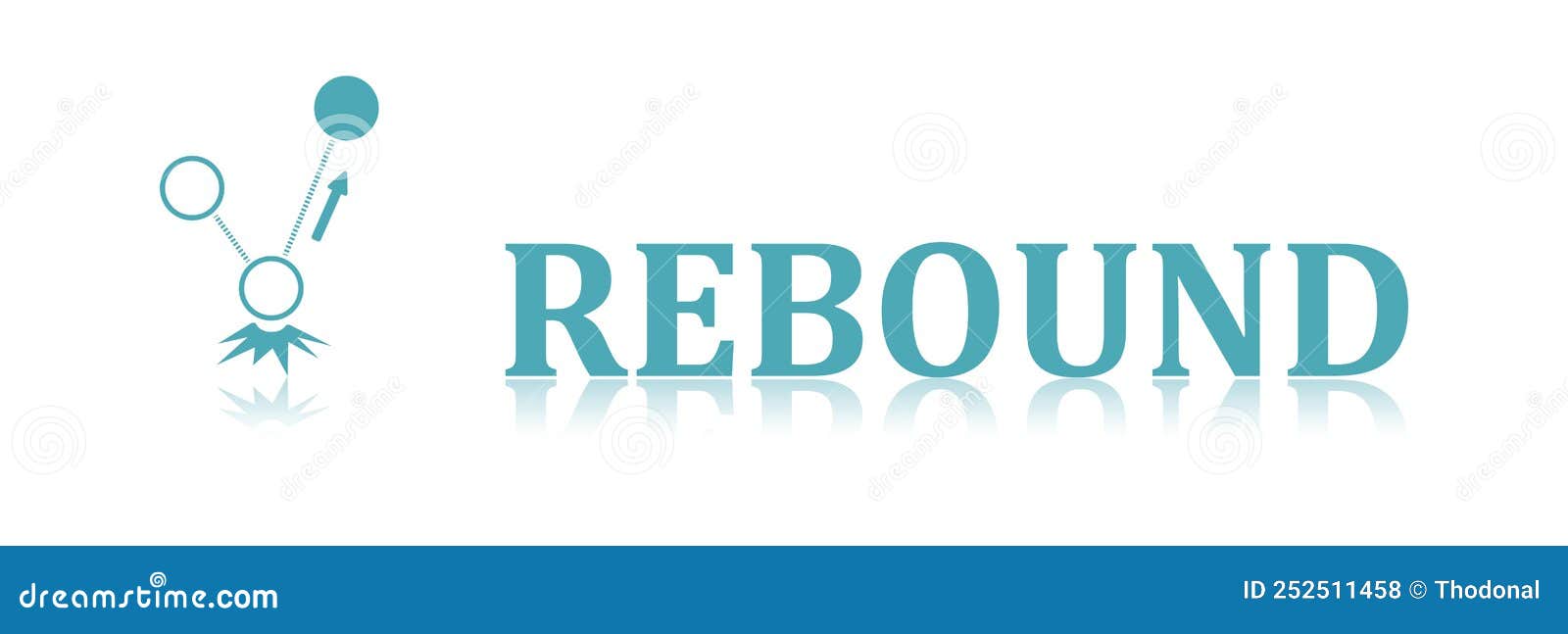 Concept of rebound stock illustration. Illustration of recession ...