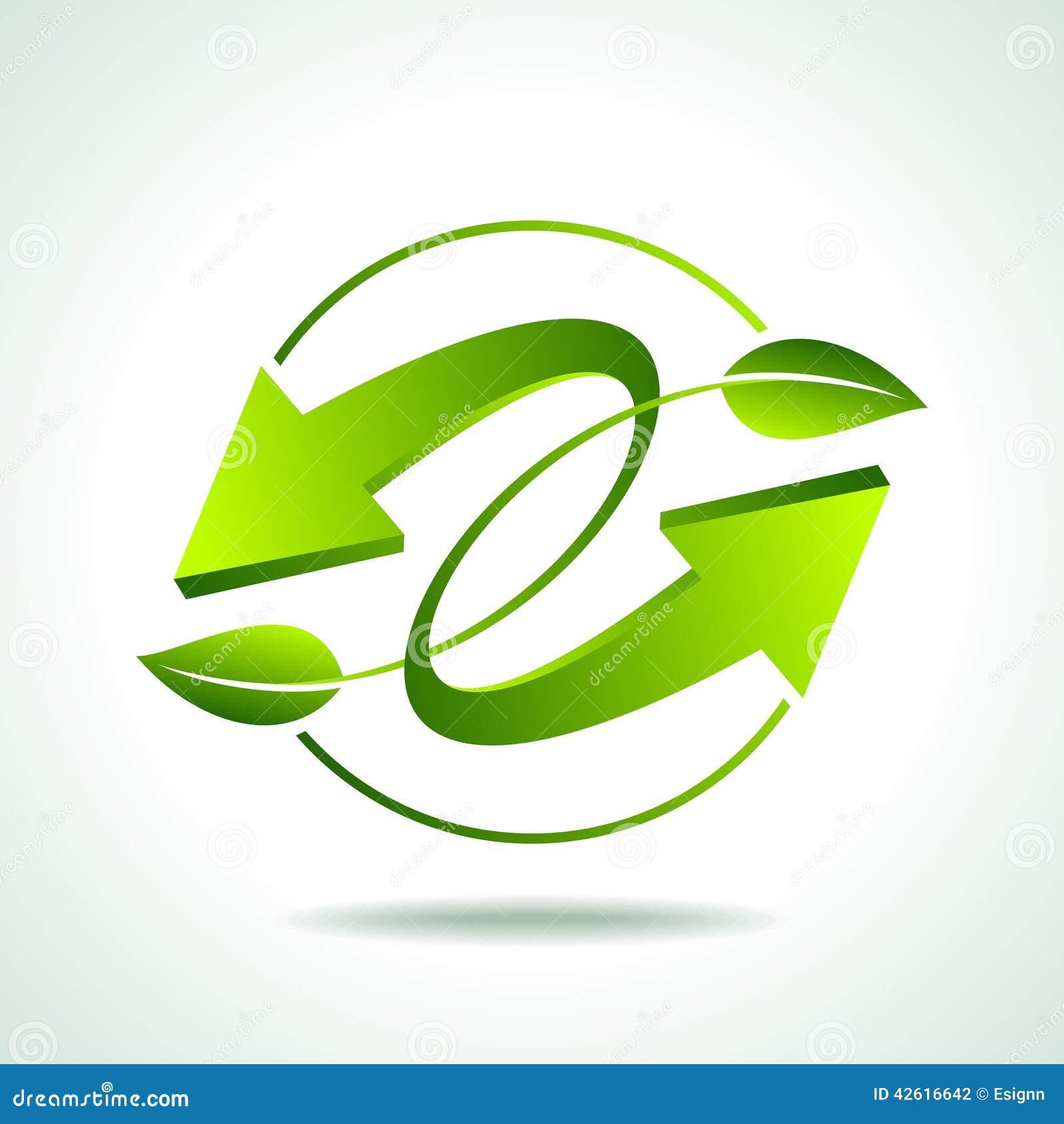 Illustration of Recycle Arrow on Background Stock Vector - Illustration ...