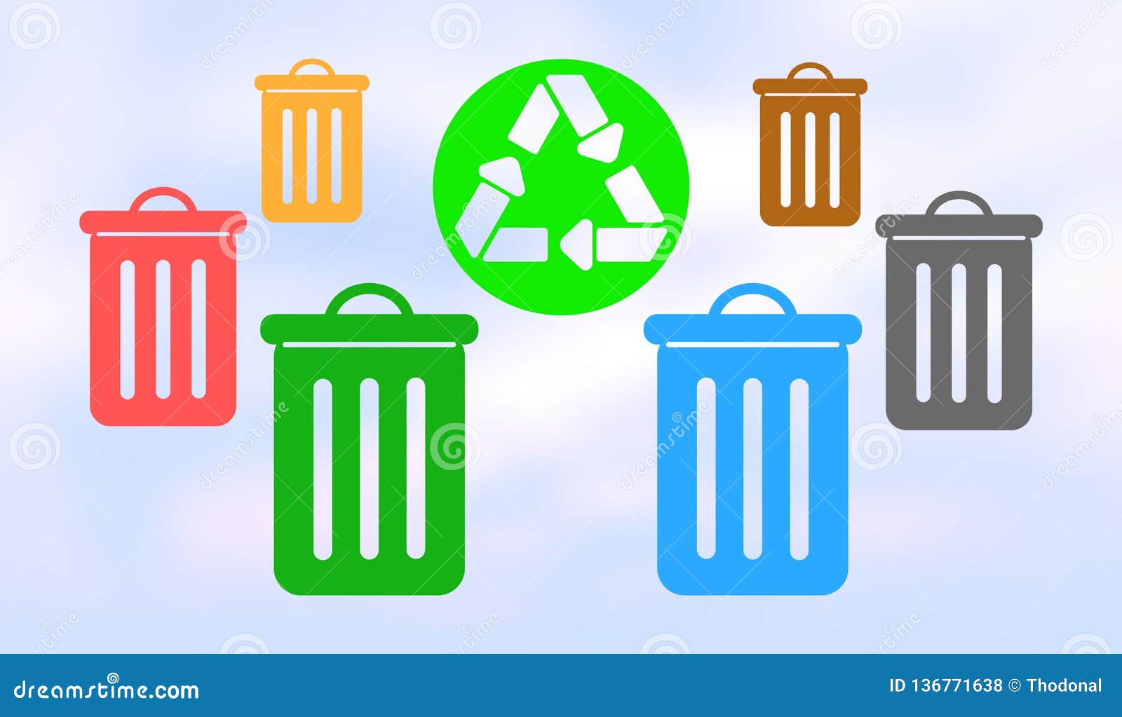 Concept of recycling stock illustration. Illustration of environment ...
