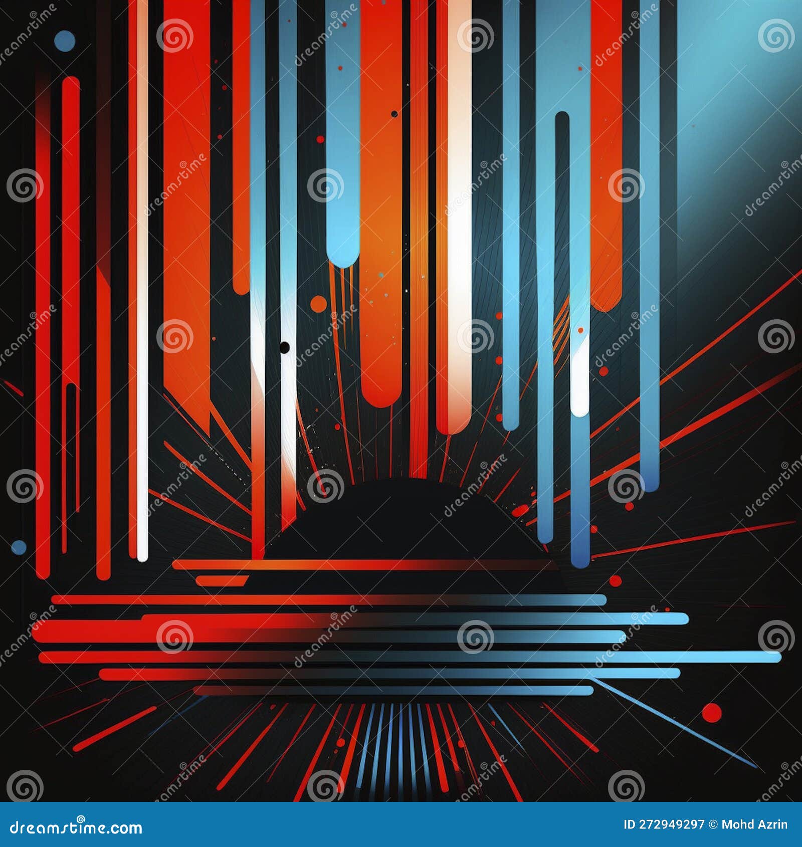 Illustration Red Abstract Background Modern Futuristic Graph ...