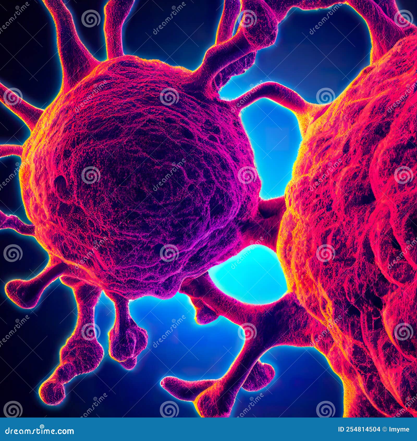 Illustration of Red Bacteria Cells Stock Illustration - Illustration of ...