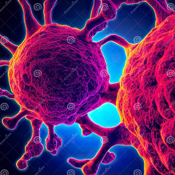 Illustration of Red Bacteria Cells Stock Illustration - Illustration of ...