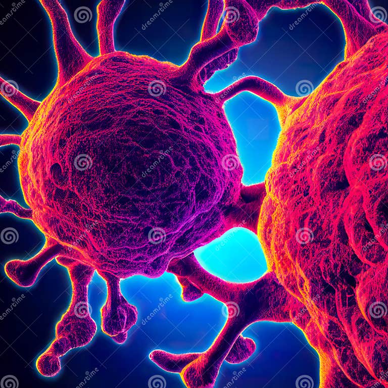 Illustration of Red Bacteria Cells Stock Illustration - Illustration of ...