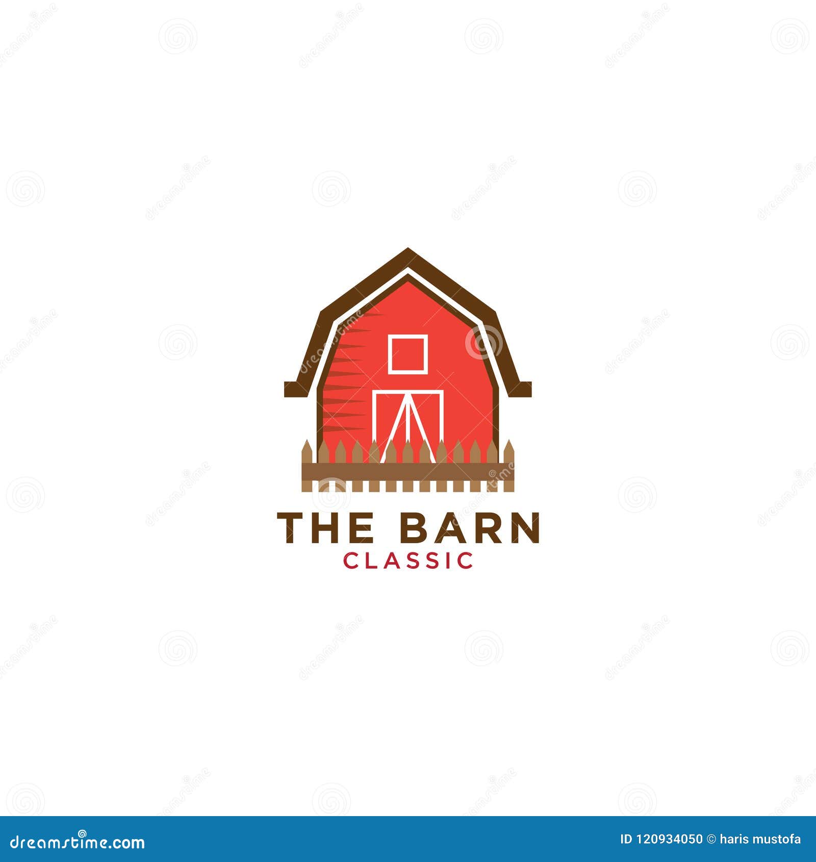Red Barn Logo Design Template Stock Vector - Illustration of graphic ...