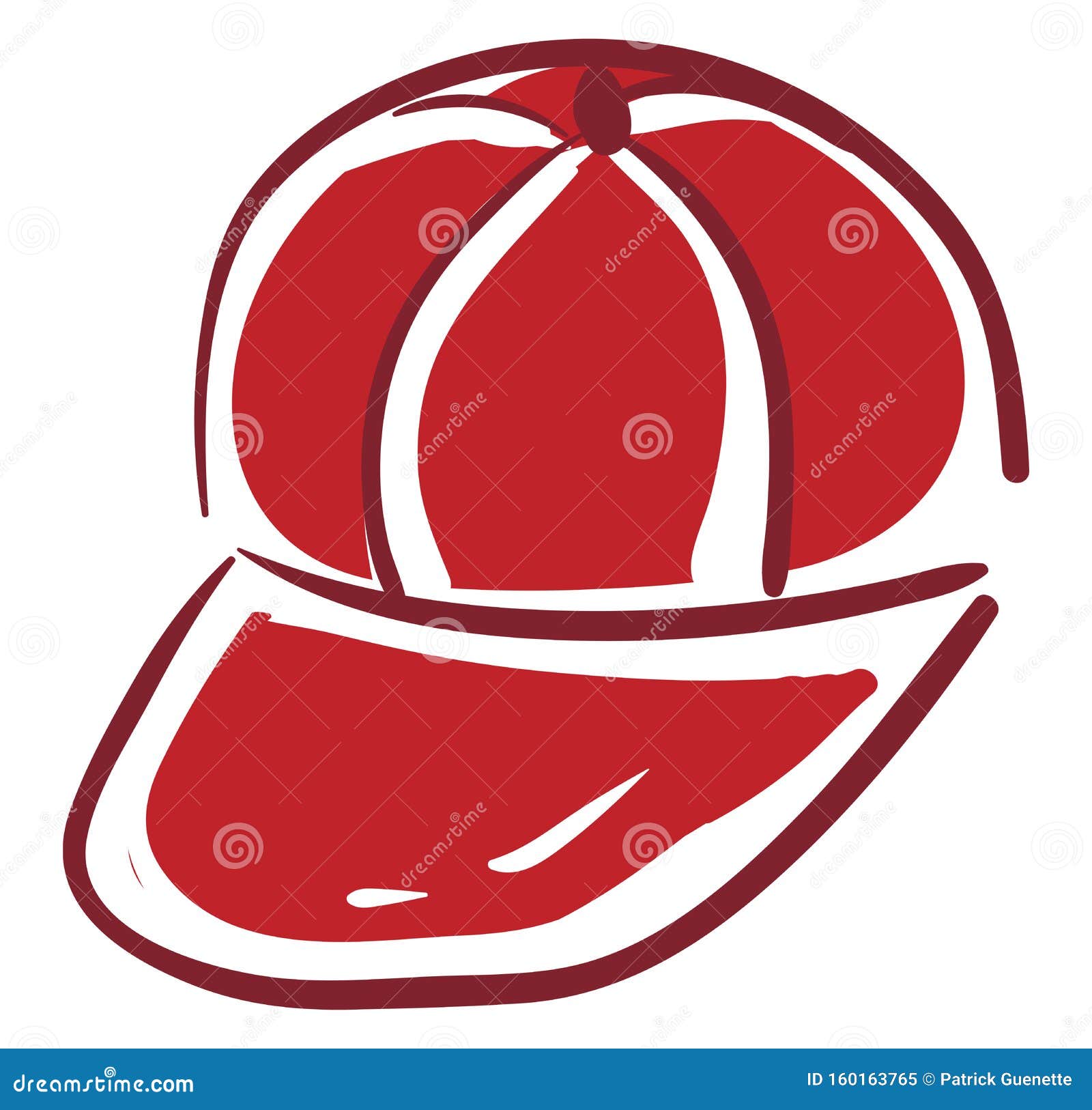 Red Cap, Vector or Color Illustration Stock Vector - Illustration of ...