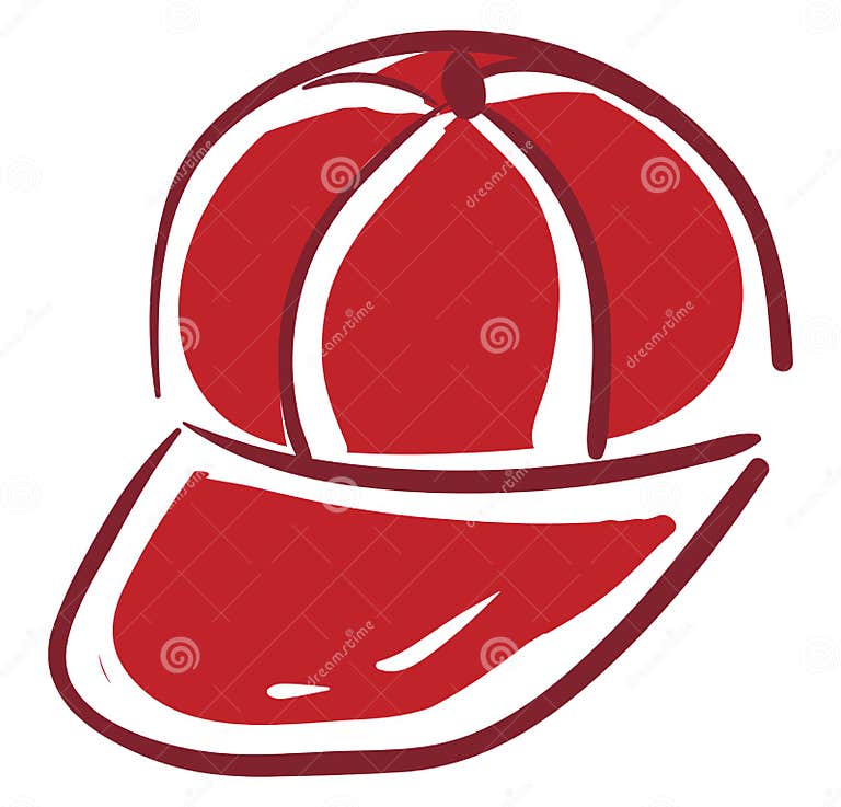 Red Cap, Vector or Color Illustration Stock Vector - Illustration of ...