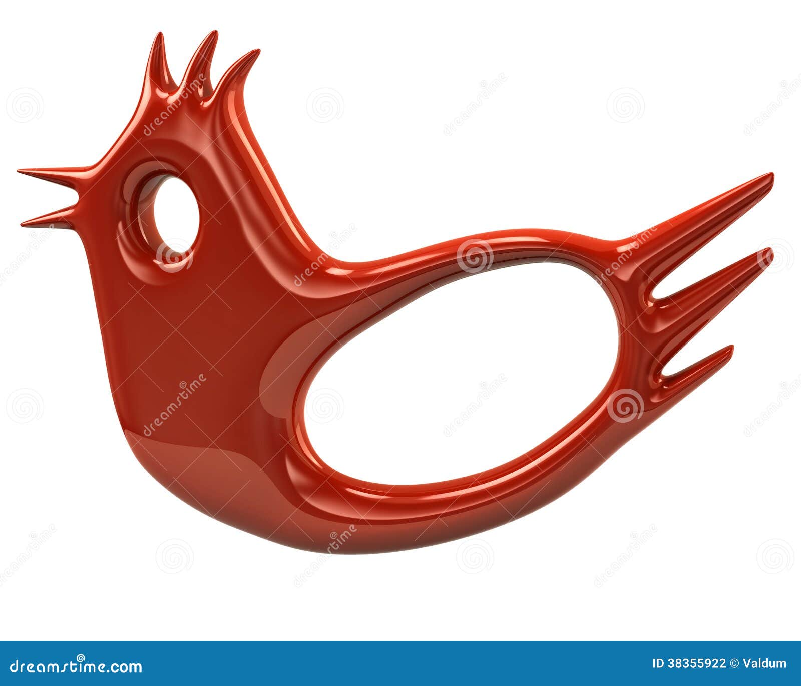 Illustration of Red Bird Icon Stock Illustration - Illustration of ...