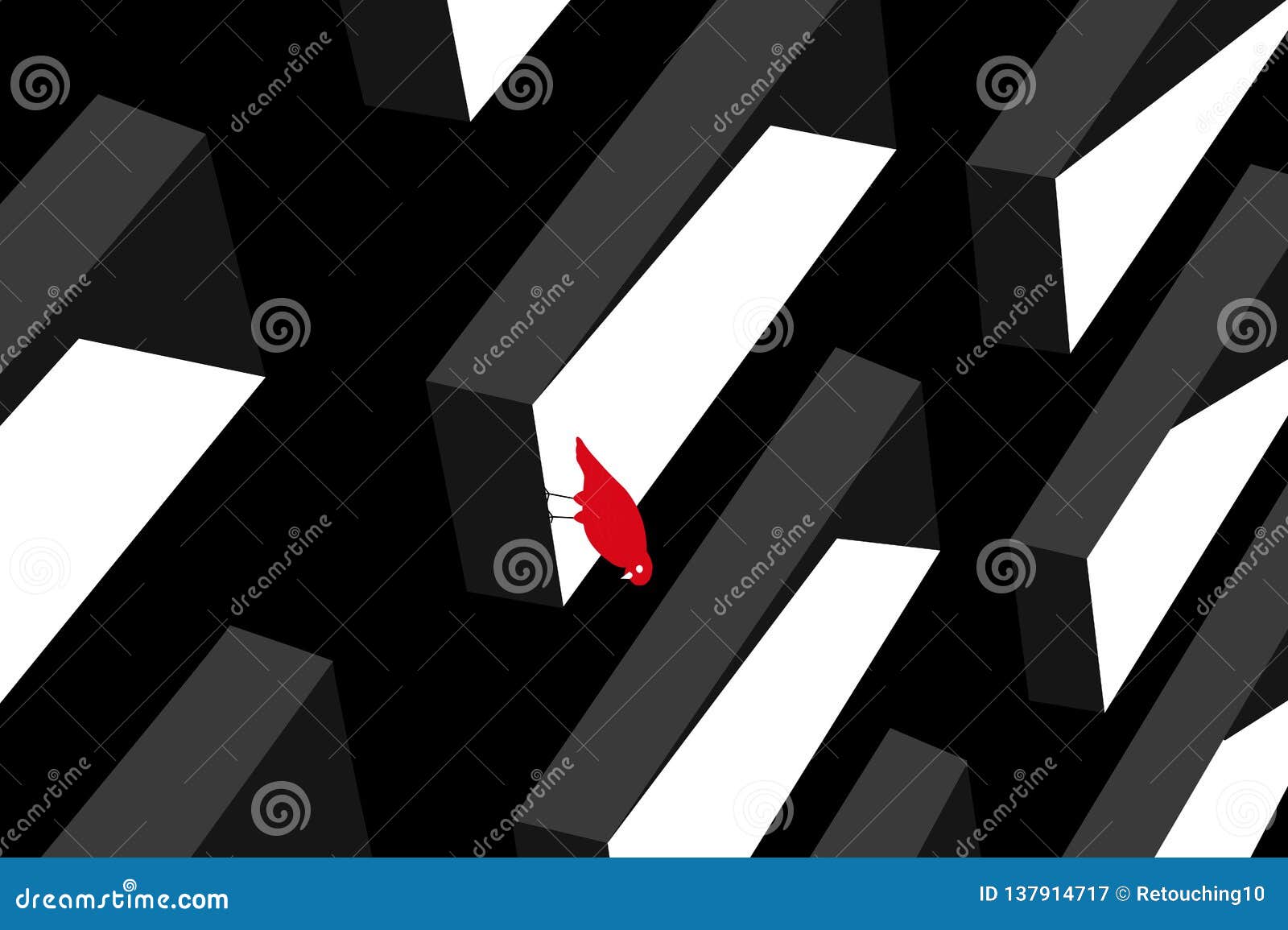 A red bird at the window stock vector. Illustration of frame - 137914717