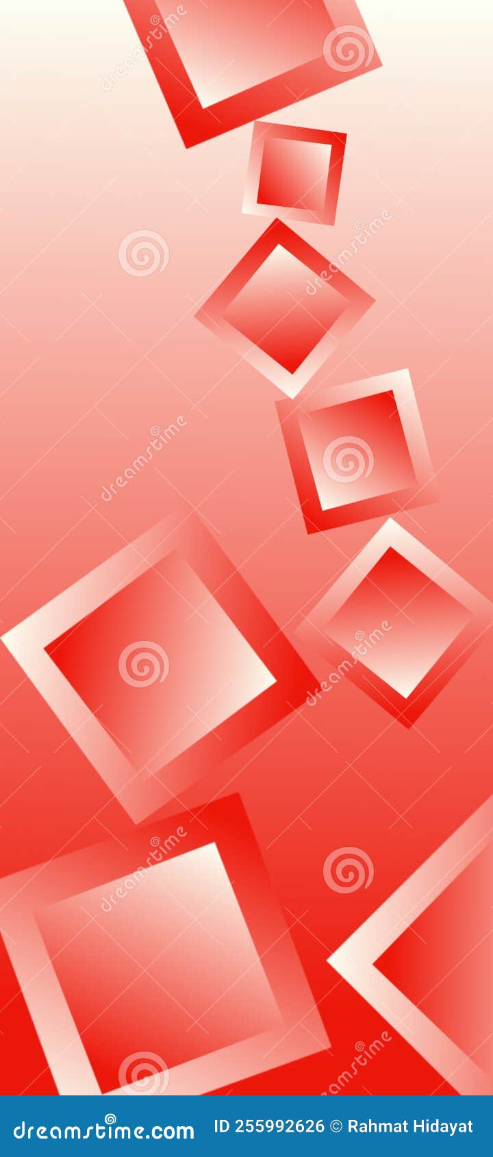 Illustration Red Box for Wallpaper Smartphone Stock Illustration ...