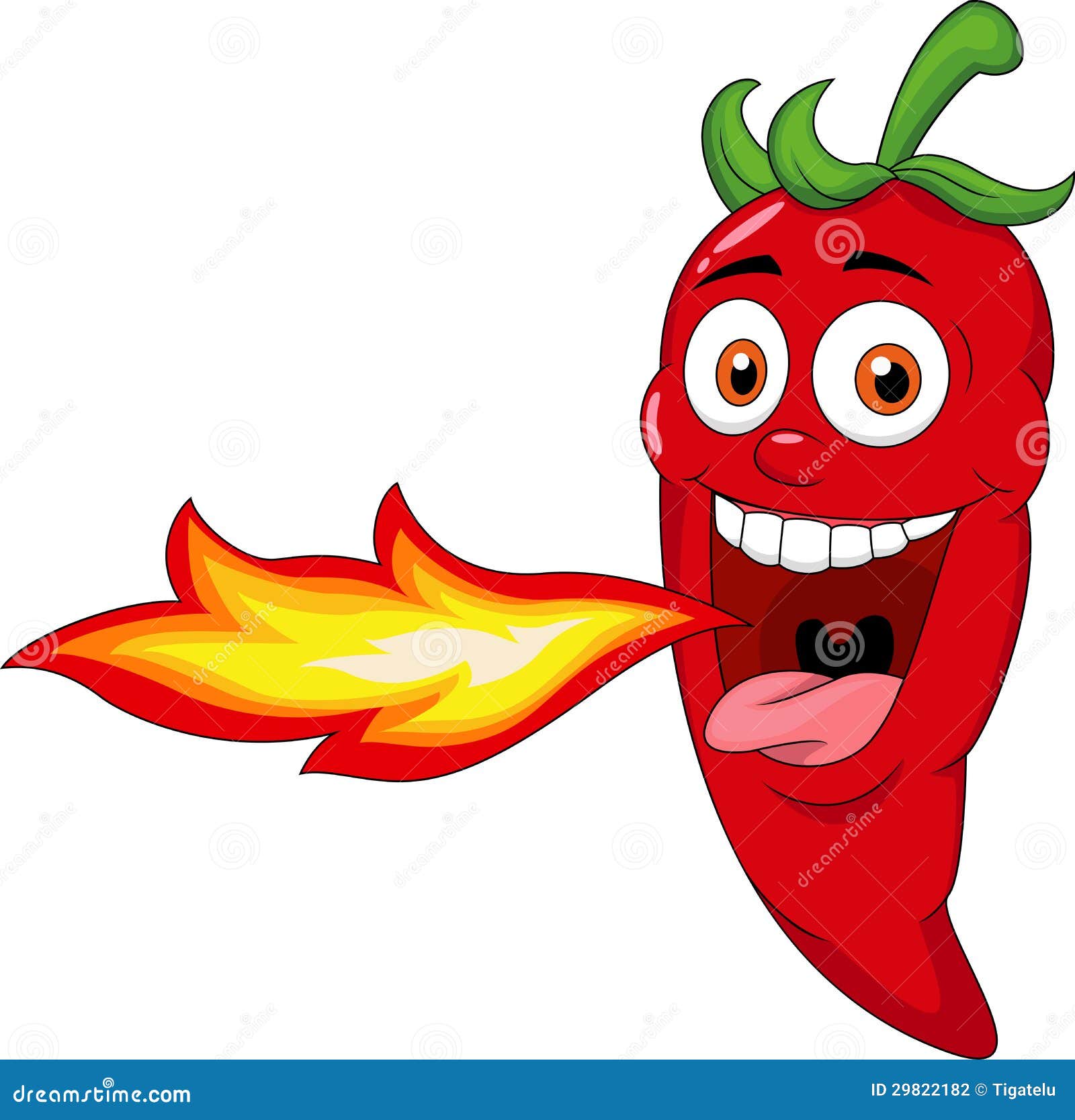 Chili Cartoon Character Vector Illustration | CartoonDealer.com #78541852