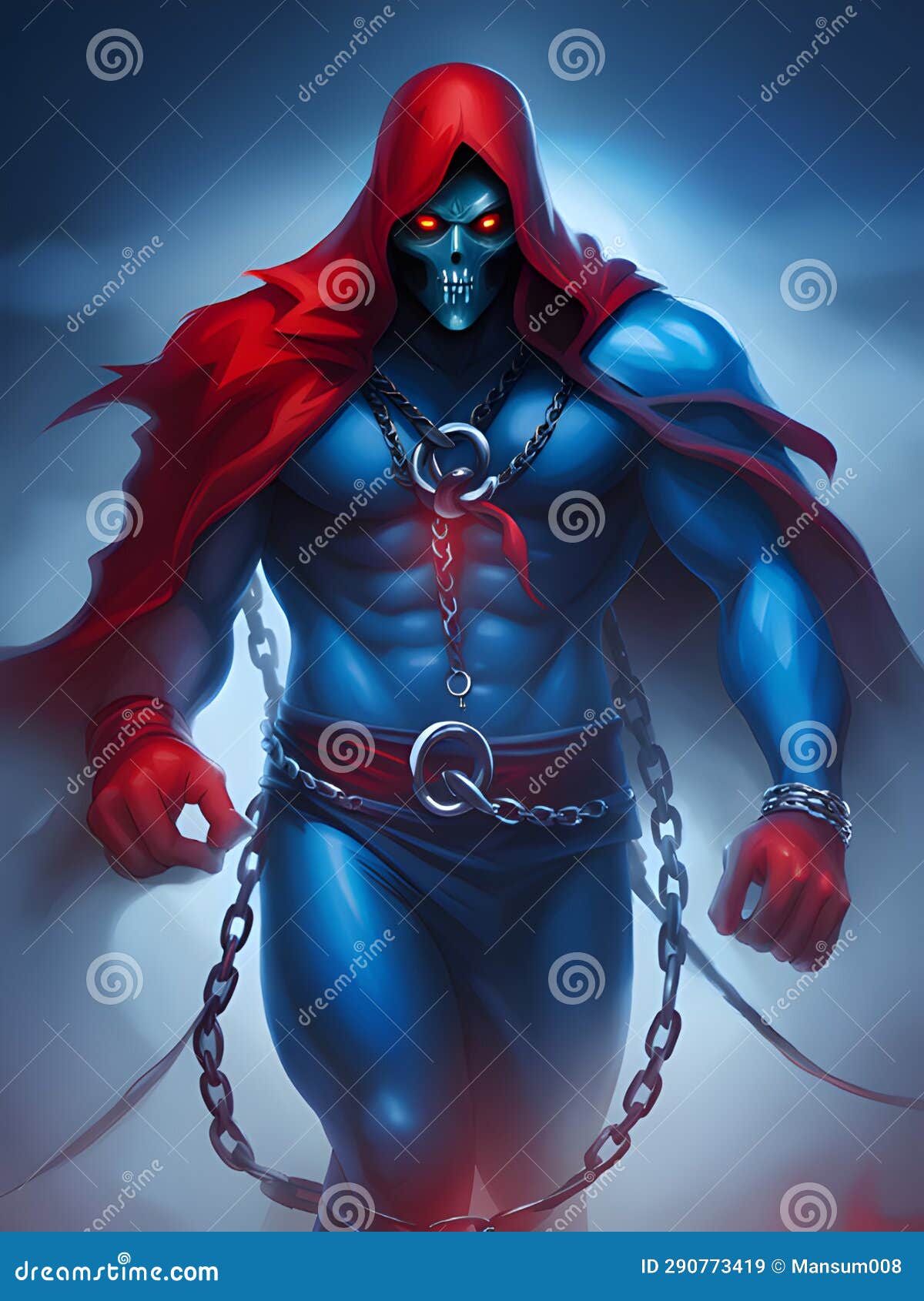 Illustration of Red Devil Monster Cartoon Stock Illustration ...