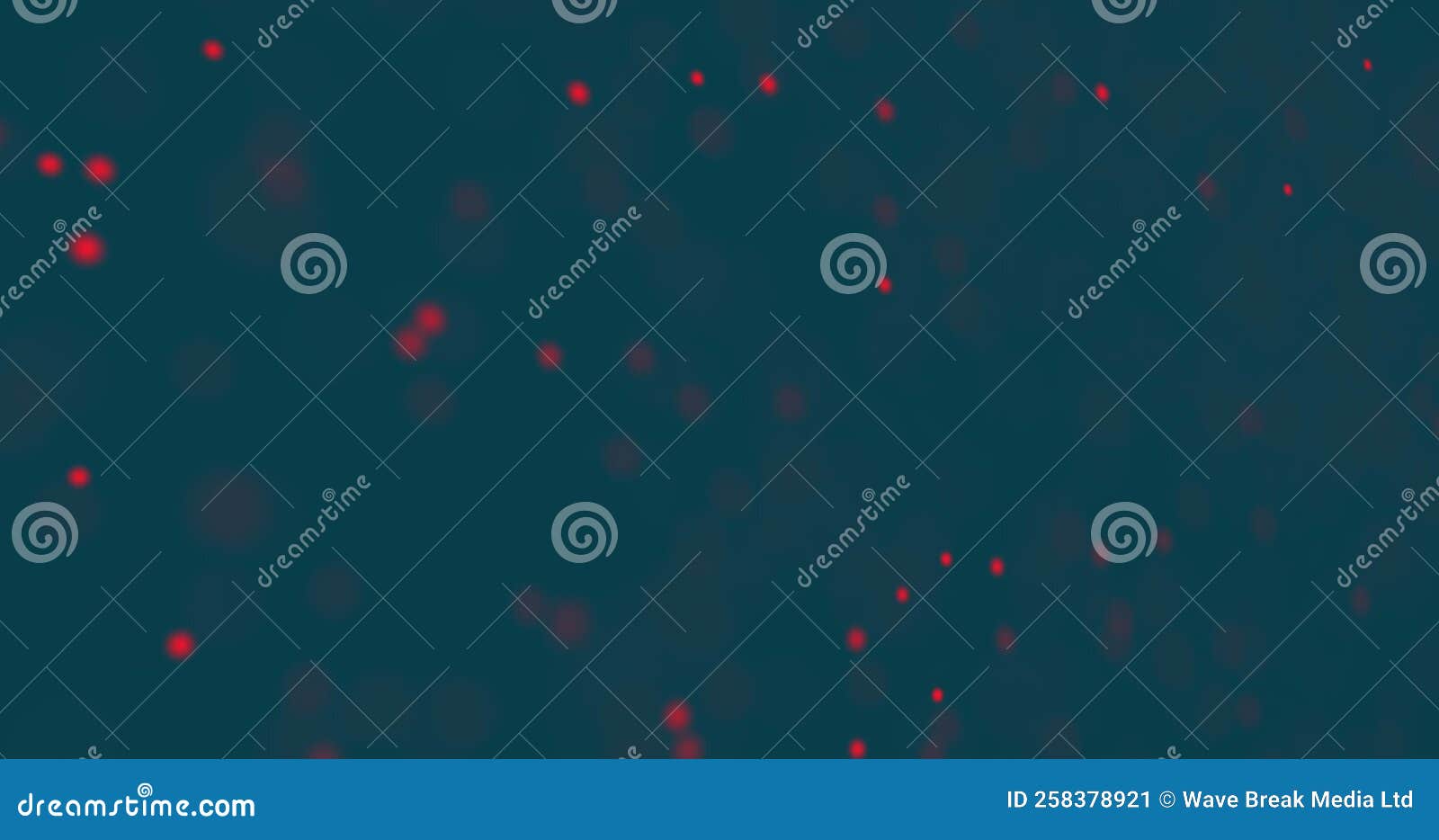 Illustration of Red Dots Against Blue Background, Copy Space Stock ...