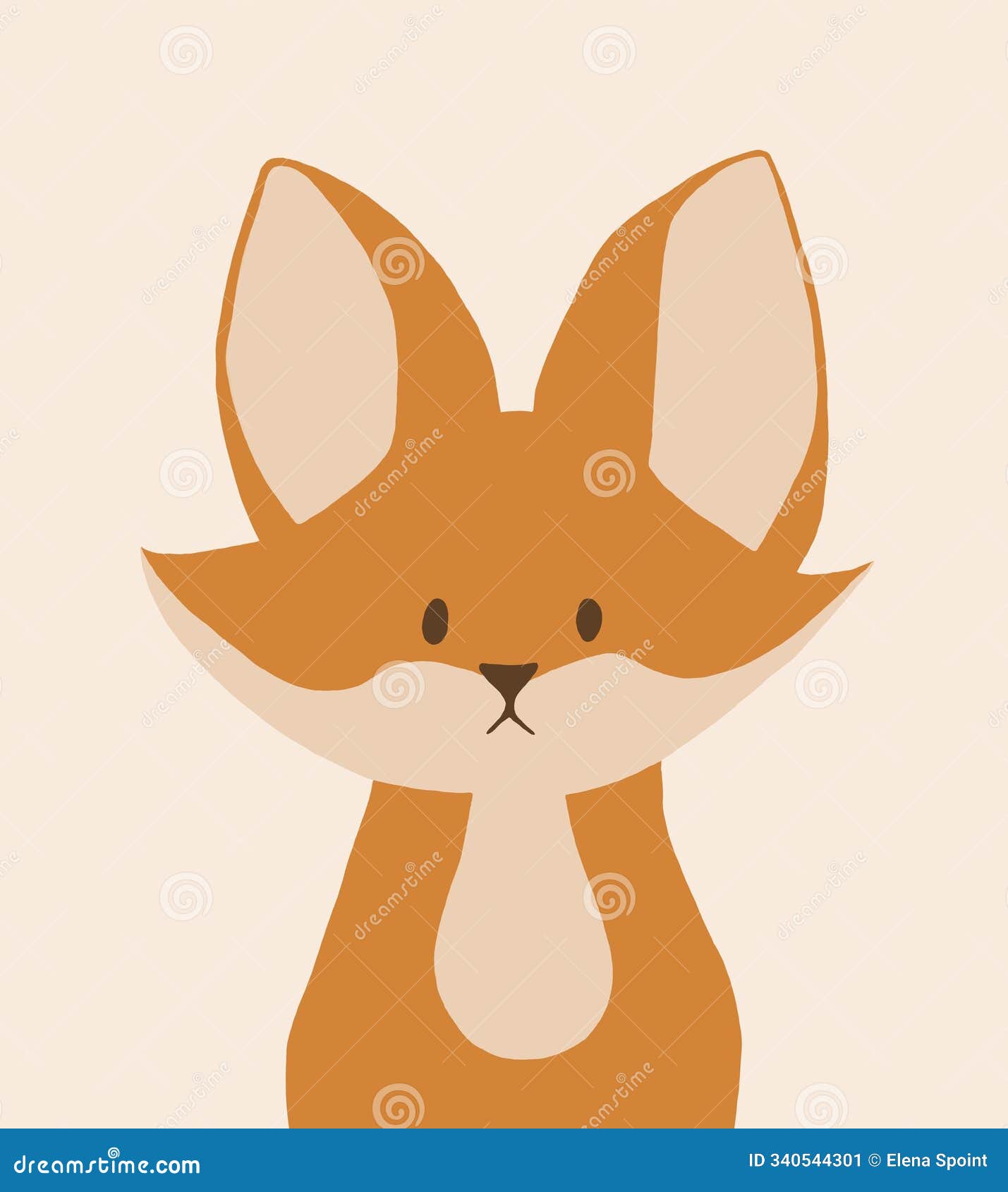 Illustration Red Fox Drawing Stock Illustration - Illustration of ...