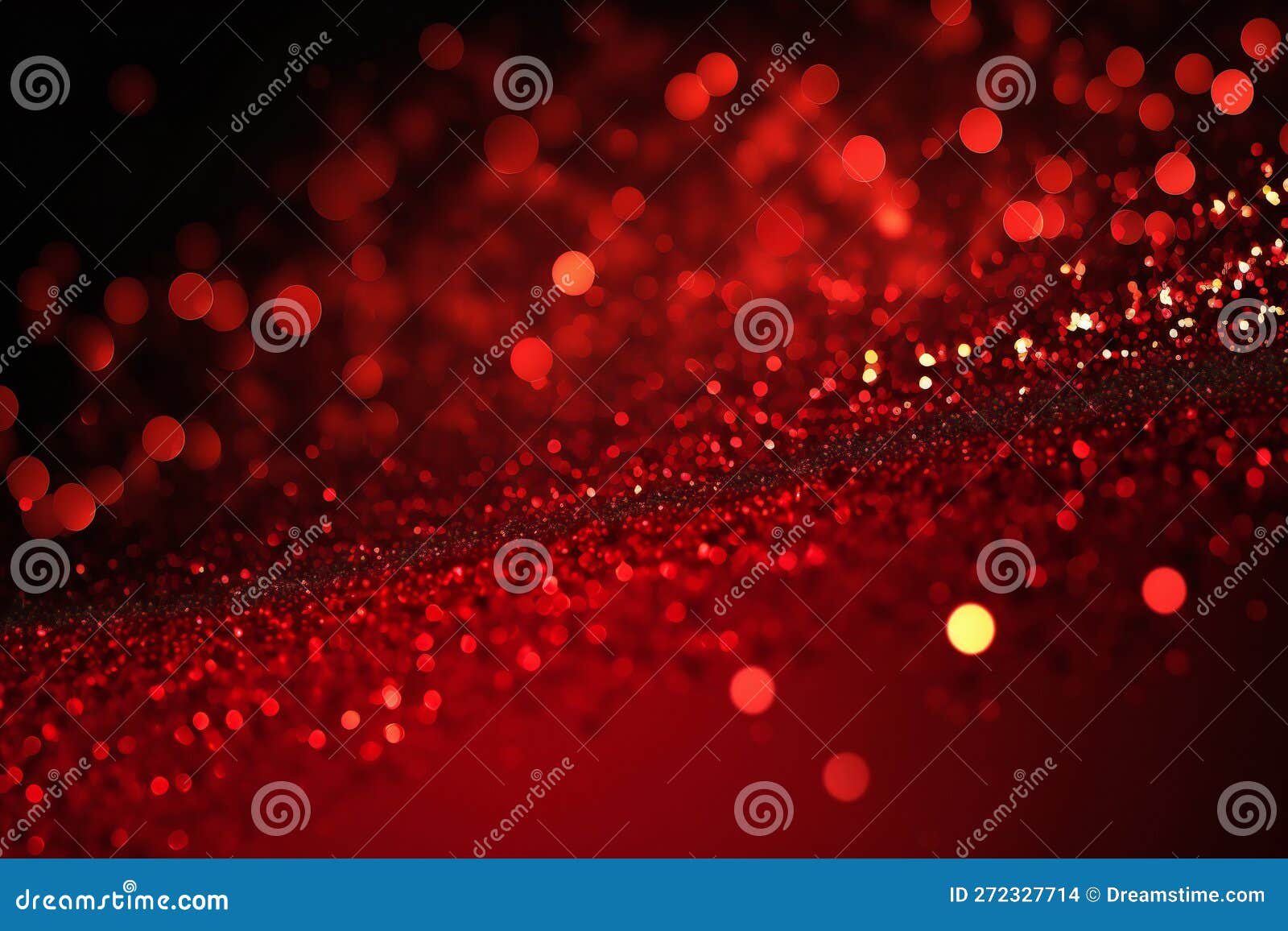 Red Glitter Lights Docused, Digital Illustration Artwork, Abstract ...