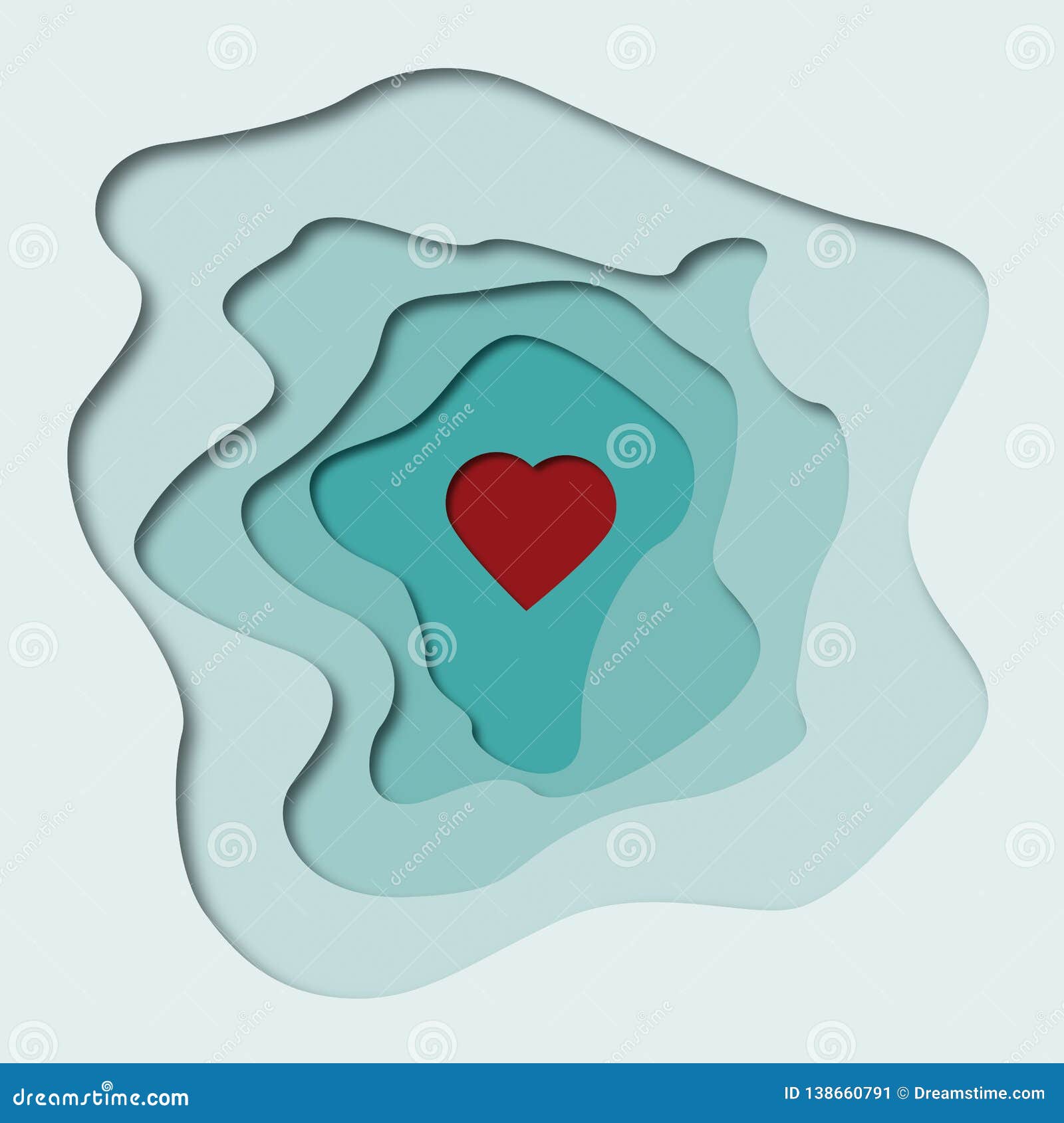 Illustration Red heart. stock illustration. Illustration of heart ...