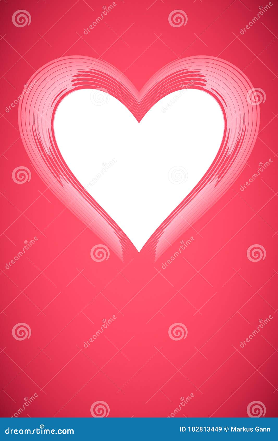 Red heart shaped frame stock illustration. Illustration of valentines ...