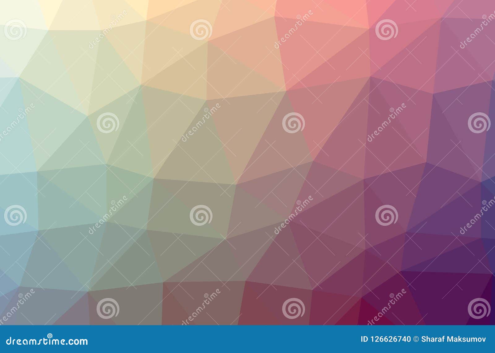 Illustration of Red Low Poly Beautiful Multicolor Background. Stock ...
