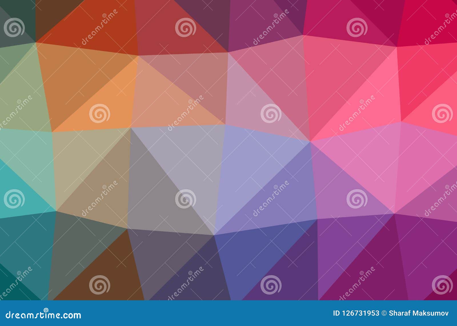 Illustration of Red Poligon Beautiful Multicolor Background. Stock ...