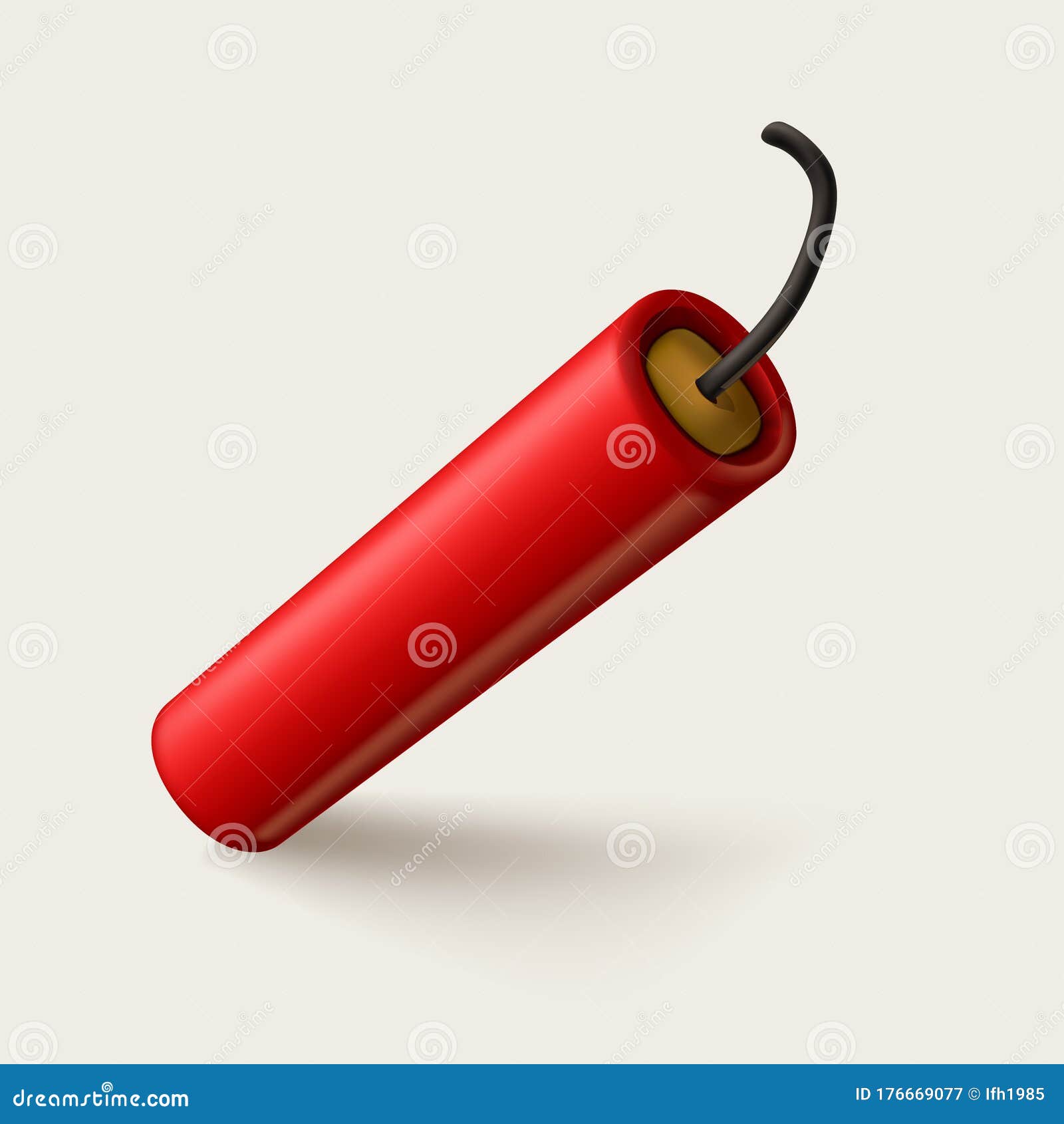 Set Of Realistic Dynamite With Burning Wick Or Realistic Bomb ...