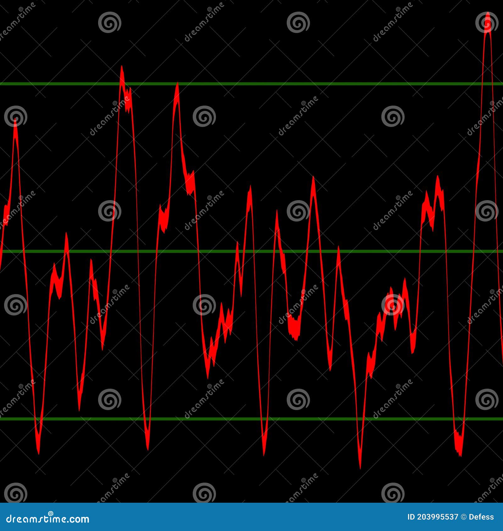 Illustration of a Red Stock Chart. Stock Illustration - Illustration of ...