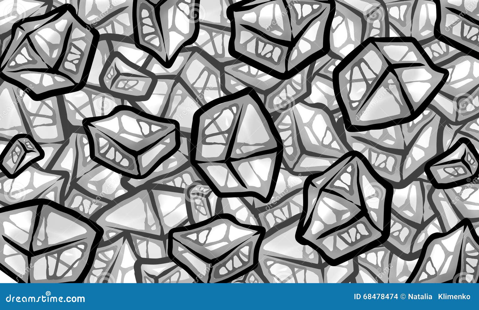 Illustration of Refreshing Cool Gray Ice Cubes Stock Illustration ...