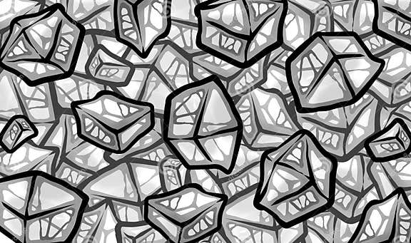 Illustration of Refreshing Cool Gray Ice Cubes Stock Illustration ...
