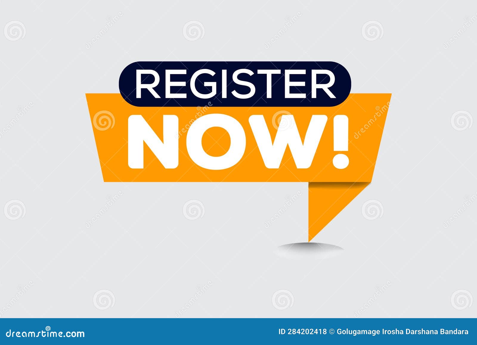 Register Now Tag Design for Website Banner Flyer Vector File Stock ...