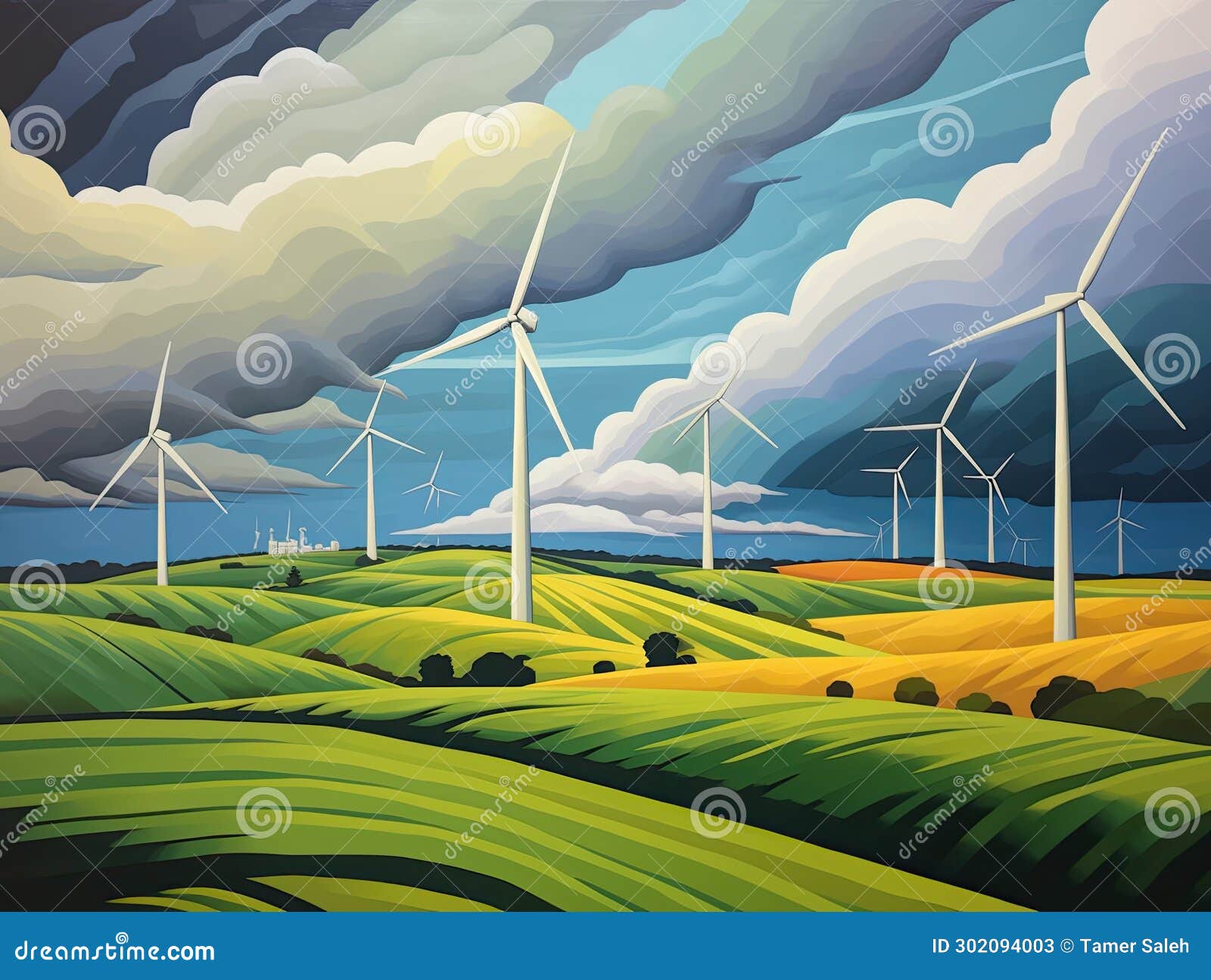 Renewable Energy Llustration Design Stock Illustration - Illustration ...