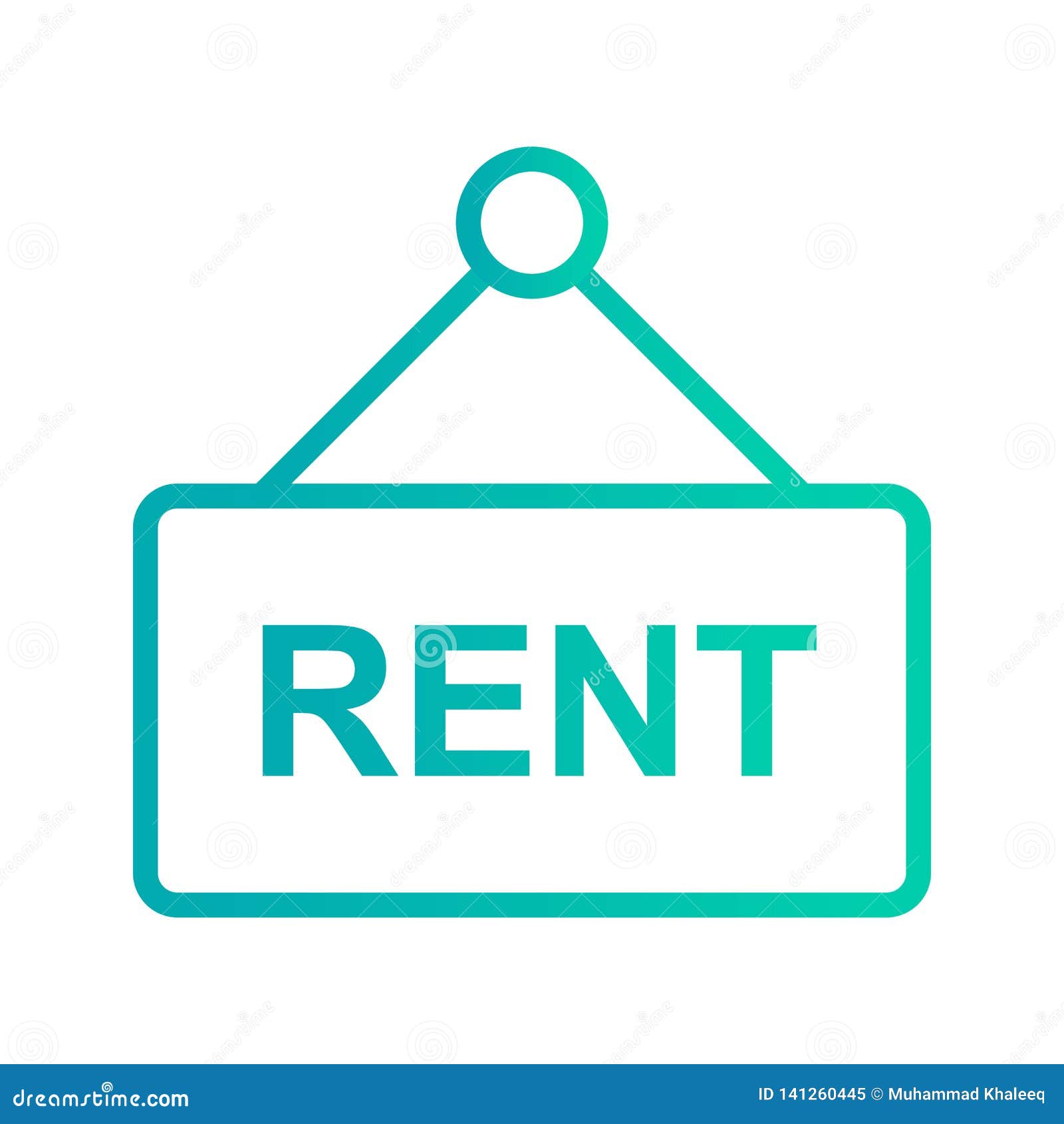 Illustration Rent Icon stock illustration. Illustration of design ...