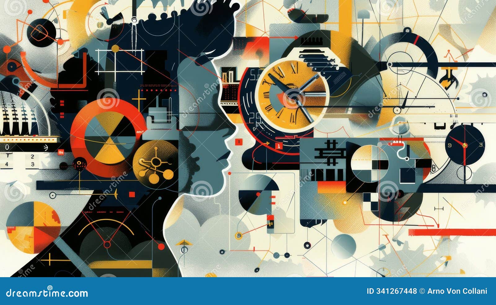 Illustration Representing the Intrusive Nature of Obsessive-Compulsive ...