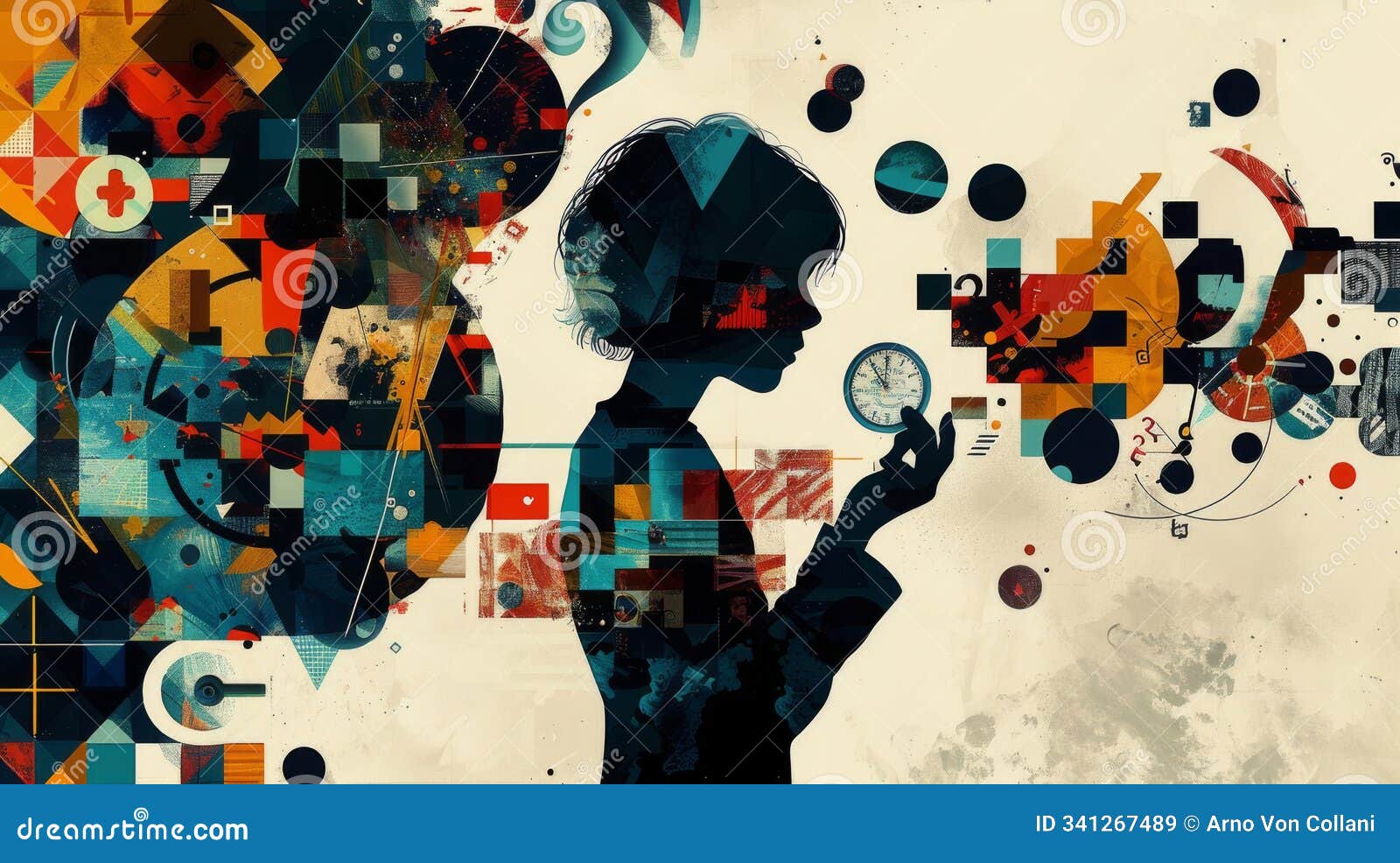 Illustration Representing Obsessive-Compulsive Disorder and Repetitive ...