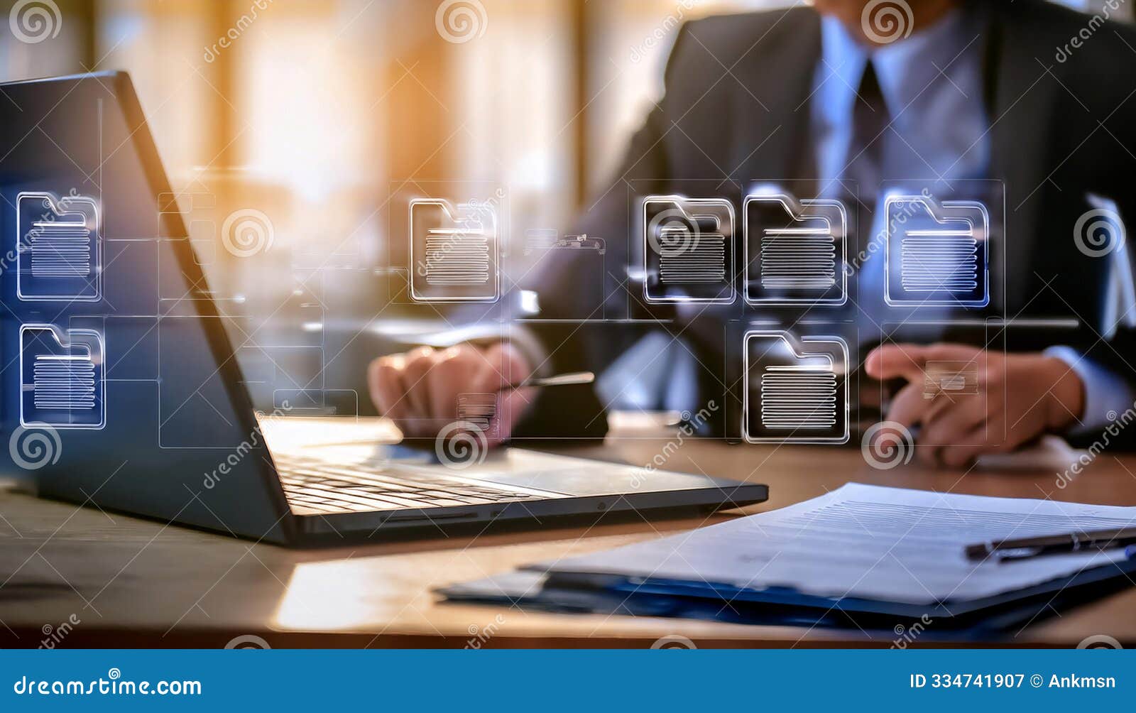 Record Keeping and Data Management, Featuring Symbols Like a File ...