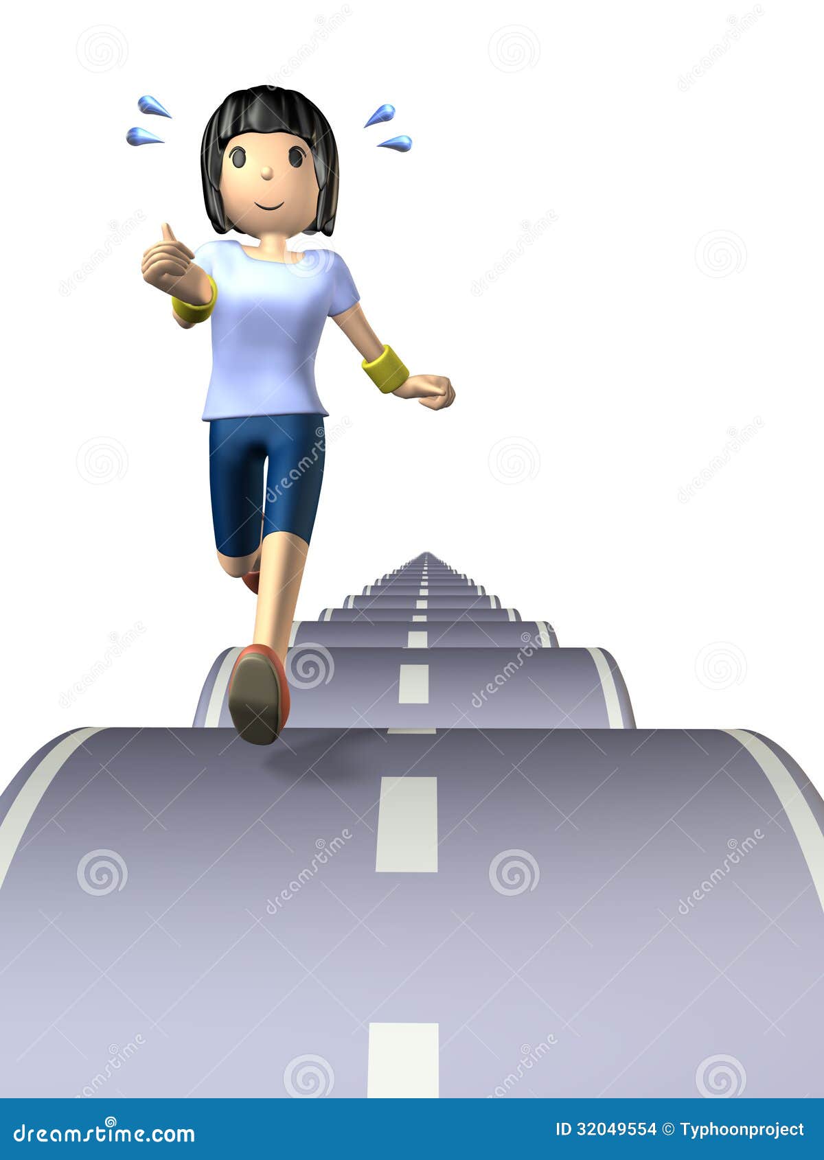 Illustration that Represents the Long Distance Runner Stock ...