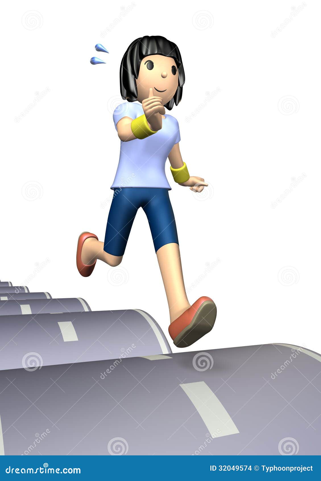 Illustration that Represents the Long Distance Runner Stock ...