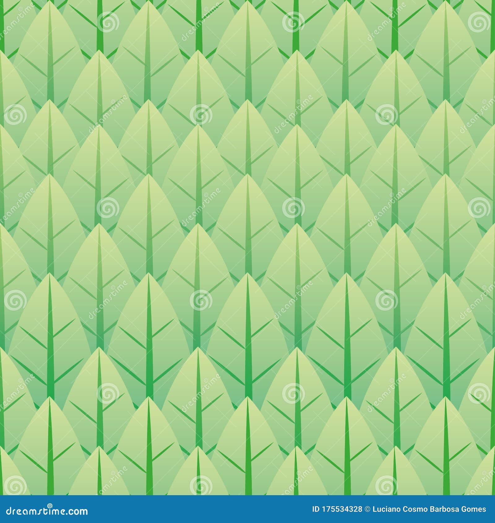 Illustration Represents a Nature Background Pattern, Leaves or Trees ...
