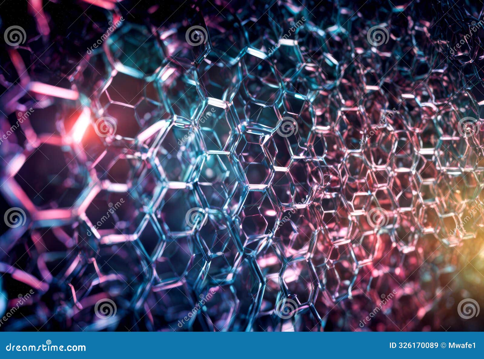 Illustration Research 3d Concept Scientific Xagonal Backdrop Stock ...