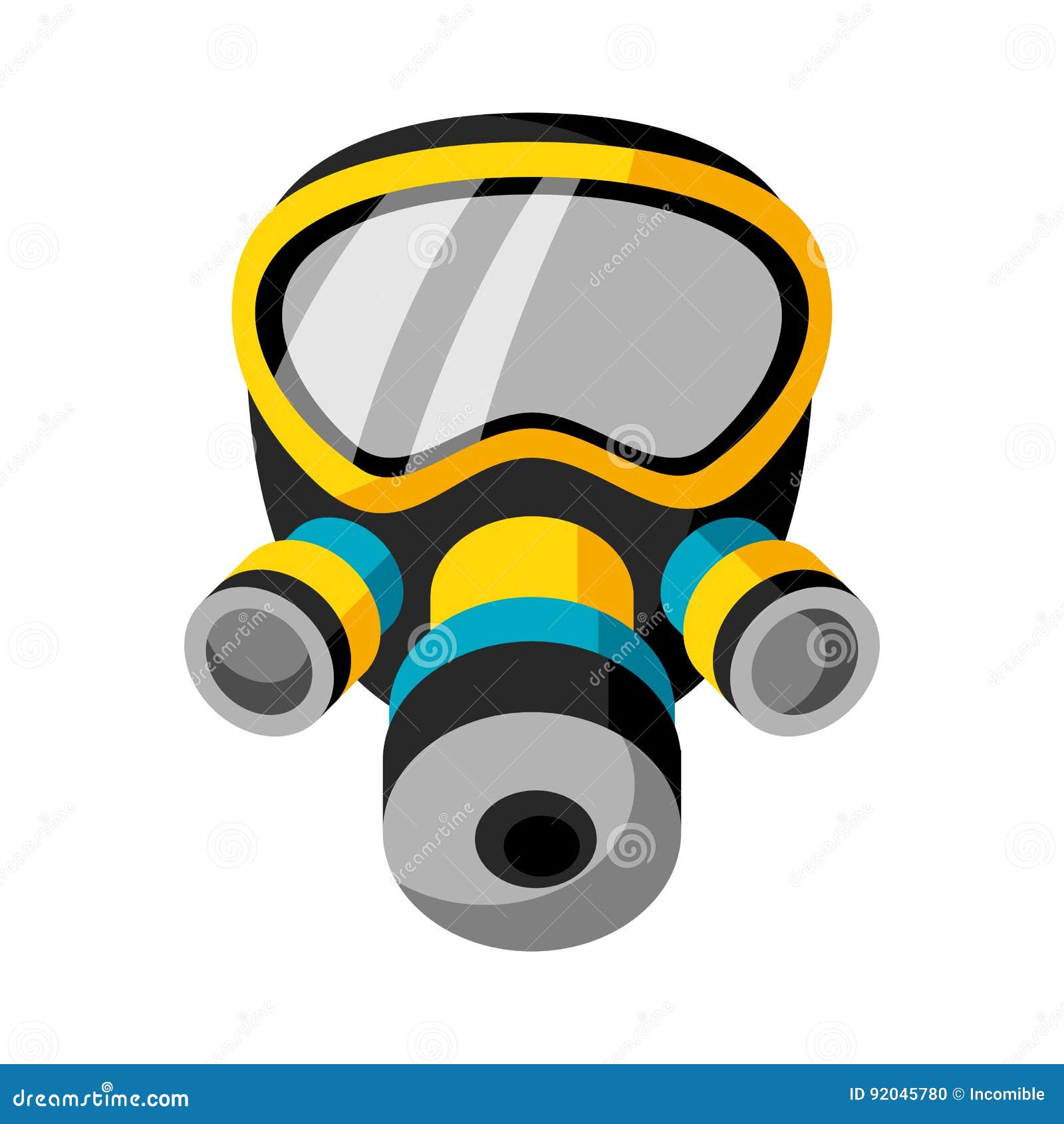 Illustration Respirator For Health Colorful | CartoonDealer.com #179642176