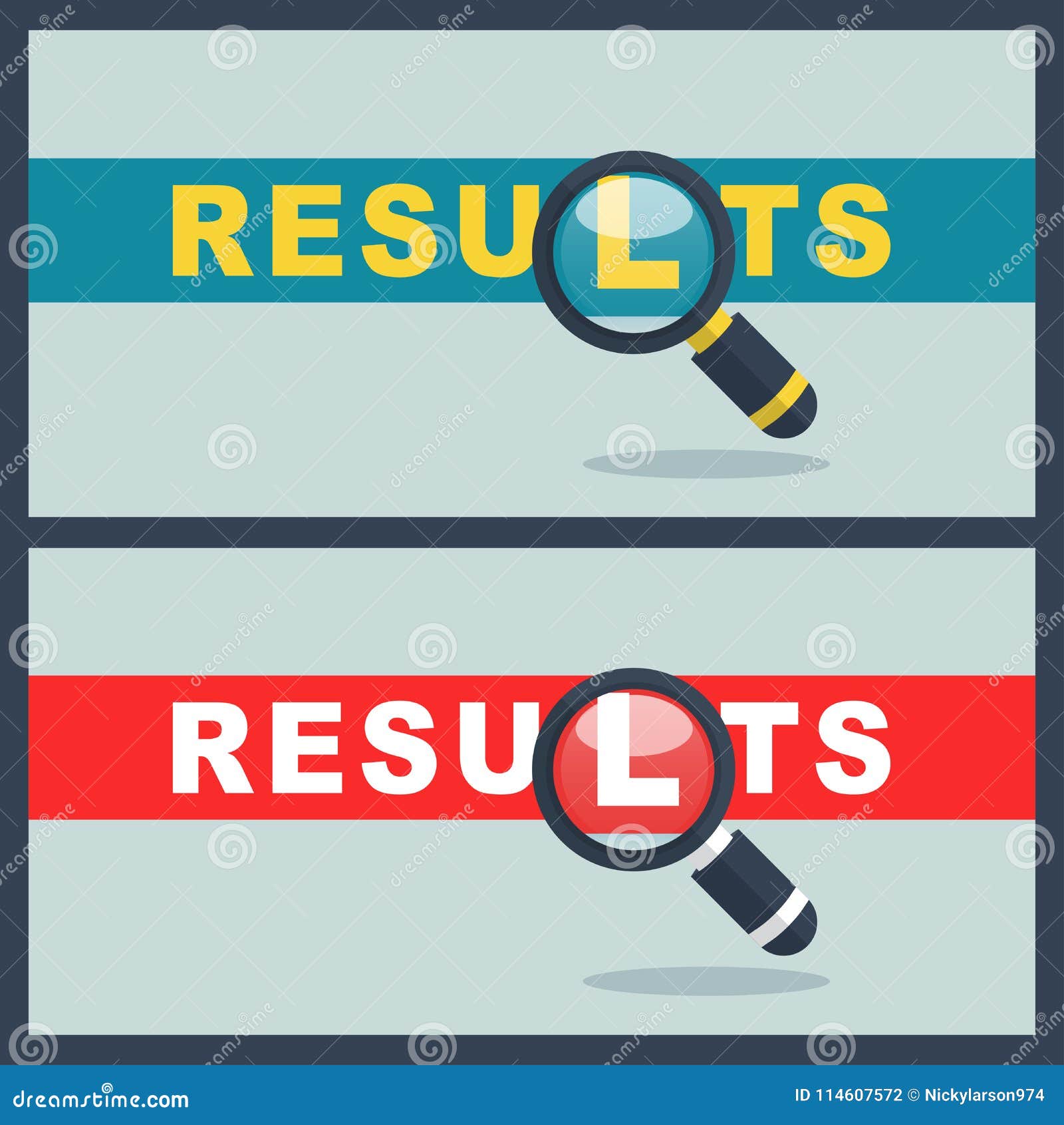 Results Word with Magnifier Concept Stock Vector - Illustration of ... Results Word with Magnifier Concept Stock Vector - Illustration of ...