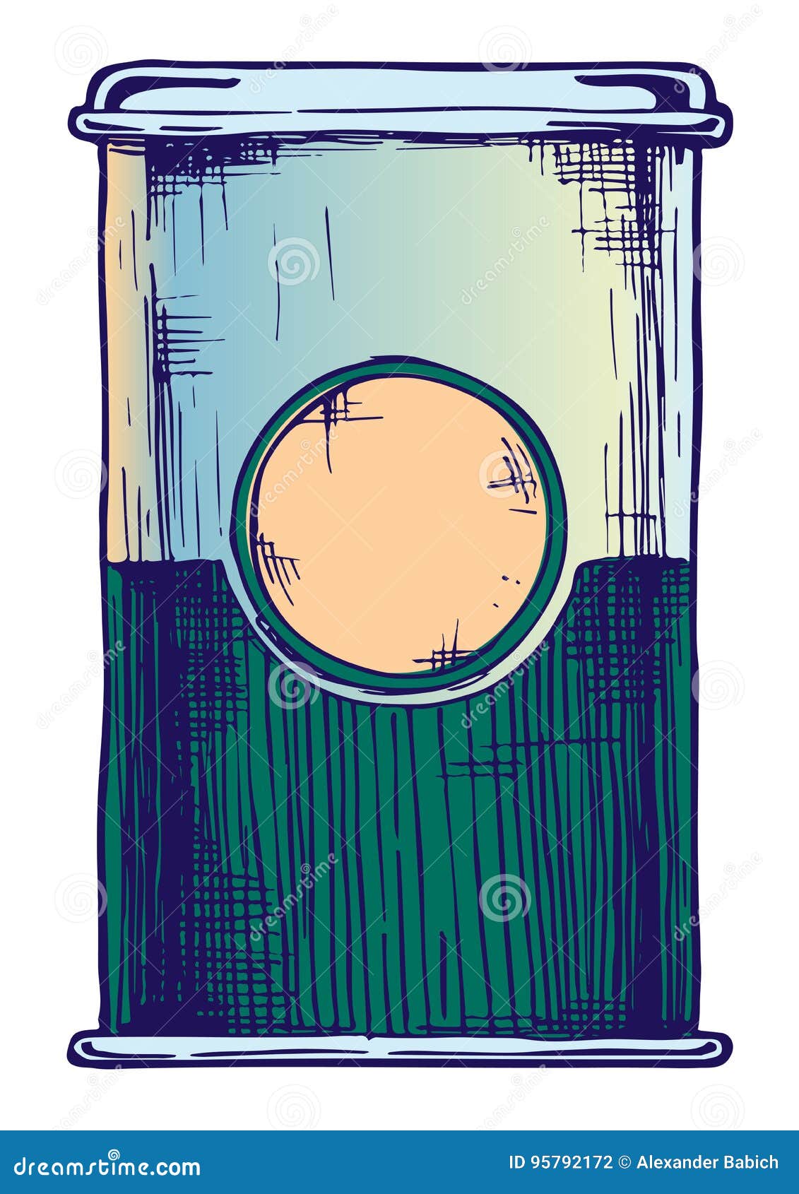 Illustration of Retro Packaging Stock Vector - Illustration of metallic ...