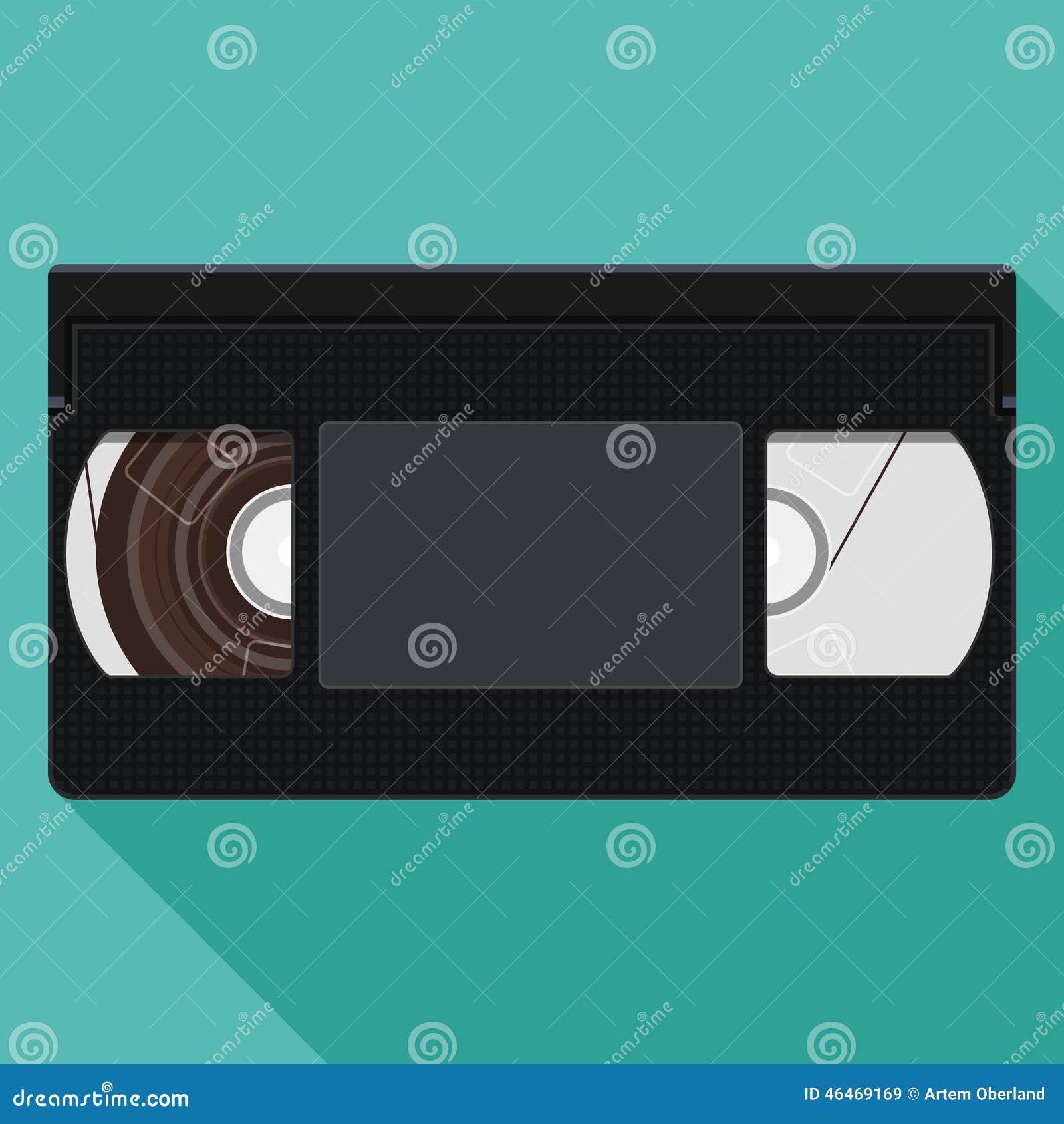 Illustration of Retro VHS Video Tape Stock Vector - Illustration of ...