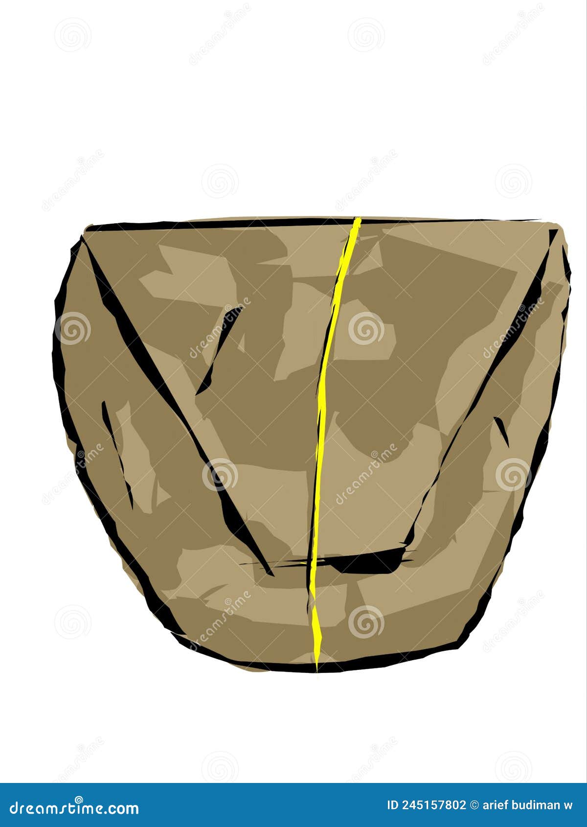 Rice Wrap In Banana Leaf And Paper Asian Traditional Food Symbol ...