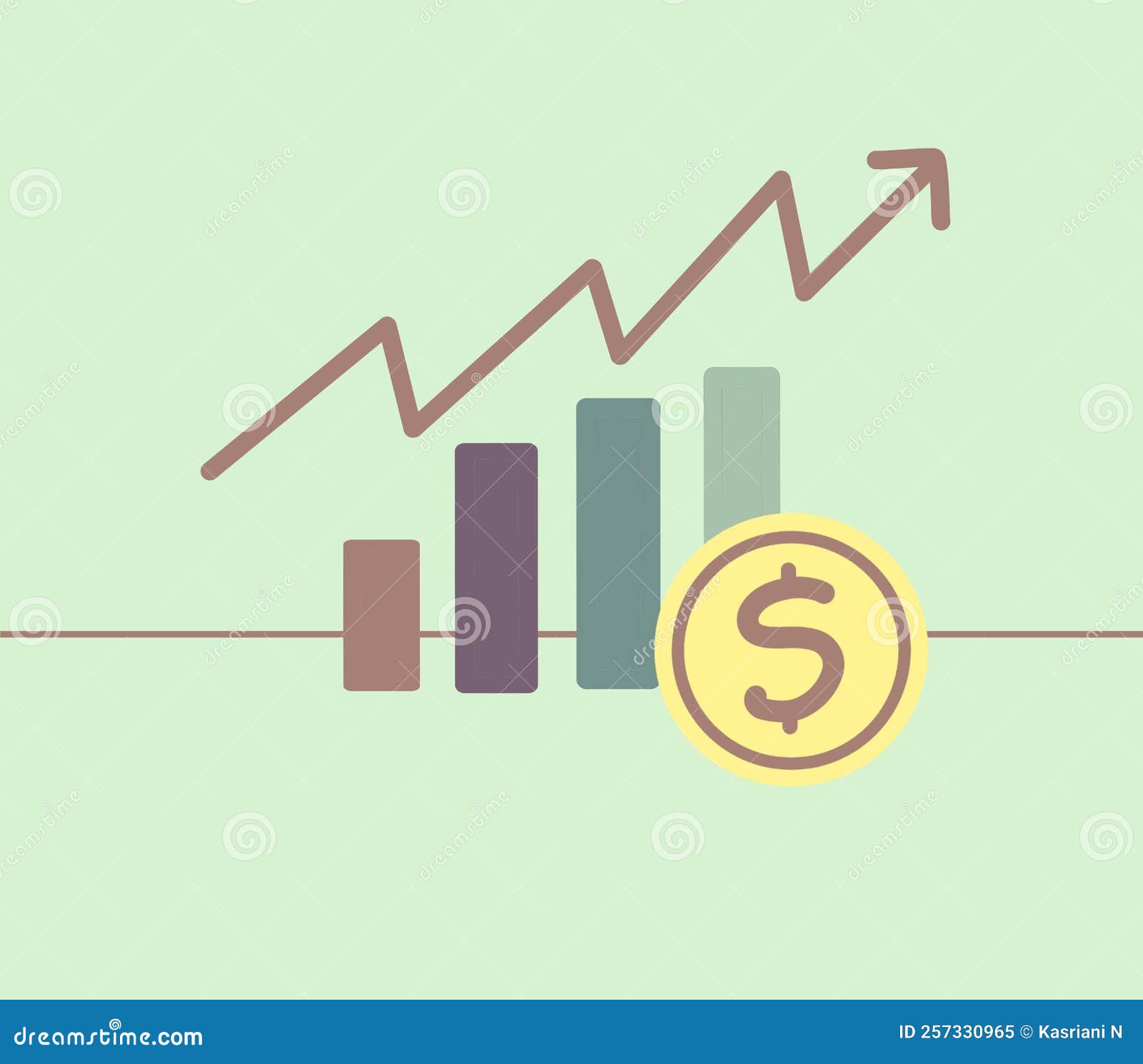 Illustration of Rising Financial Inflation Stock Illustration ...