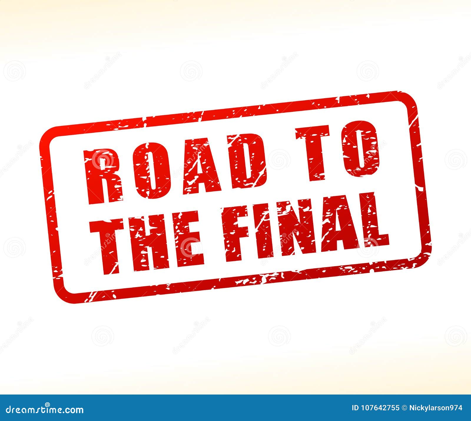 Road To the Final Text Buffered Stock Vector - Illustration of reward ...