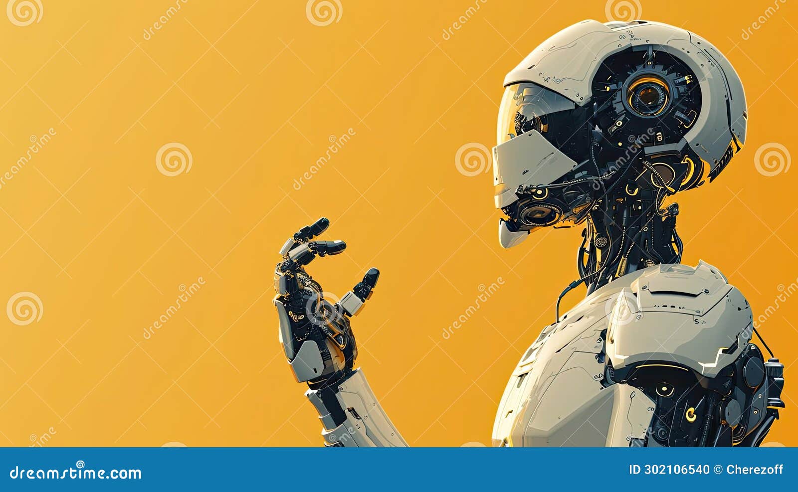 Illustration of a Robot Helping a Human Stock Illustration ...