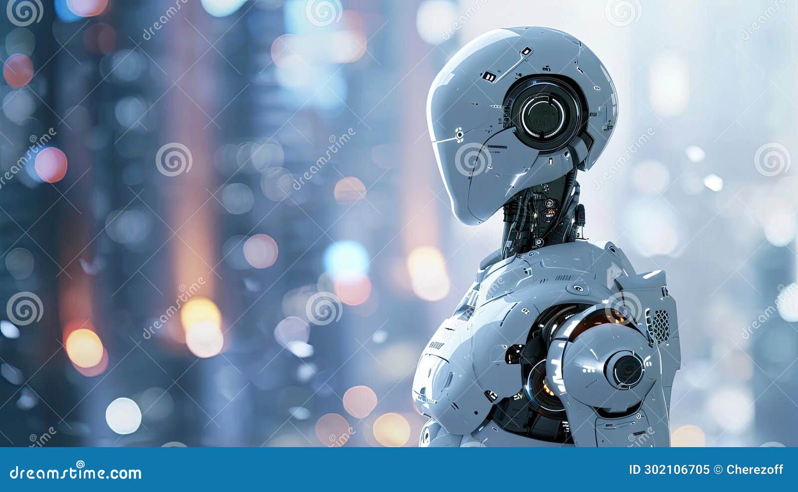 Illustration of a Robot Helping a Human Stock Illustration ...