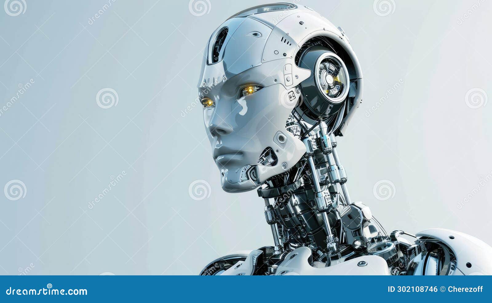 Illustration of a Robot Helping a Human Stock Illustration ...