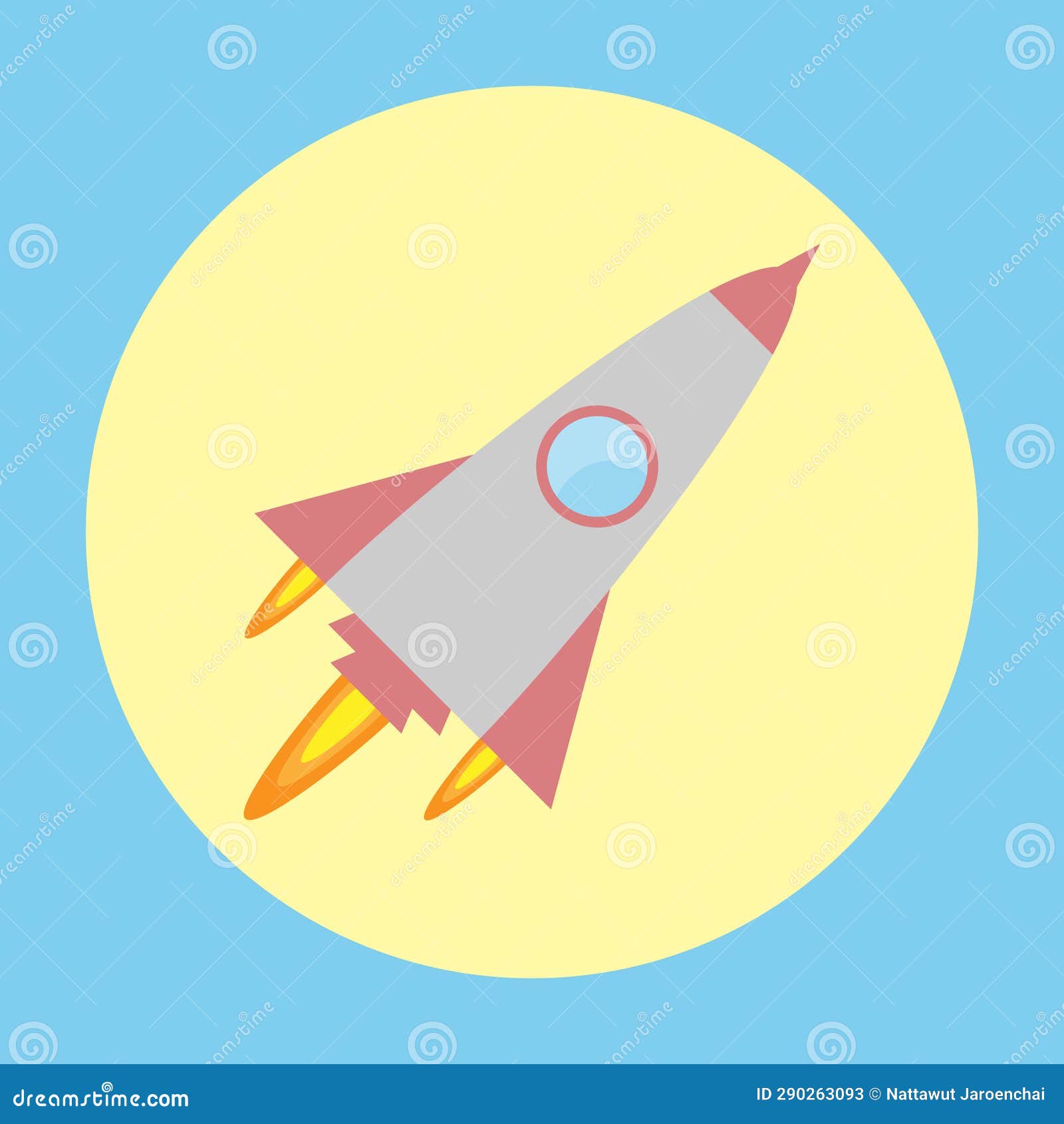 An Illustration of a Rocket Ship Stock Vector - Illustration of ...