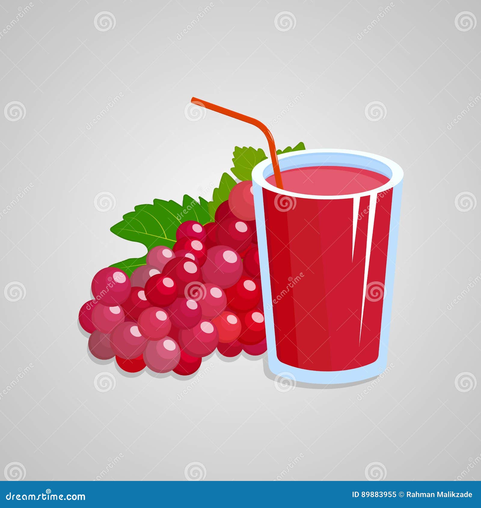 Illustration Rouge De Jus De Raisins Illustration de Vecteur ...