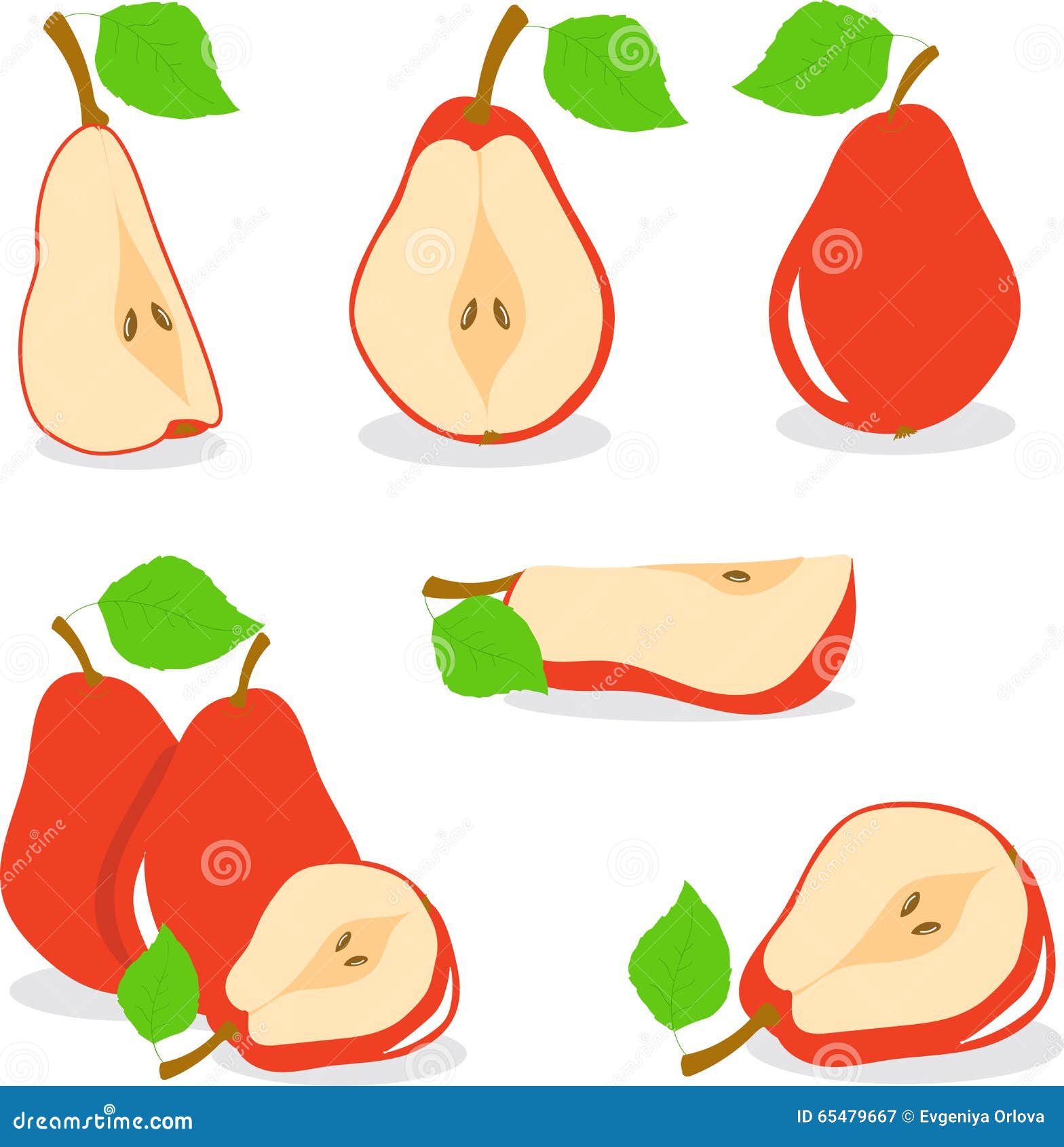 Illustration Rouge De Poires Illustration Stock - Illustration du ...