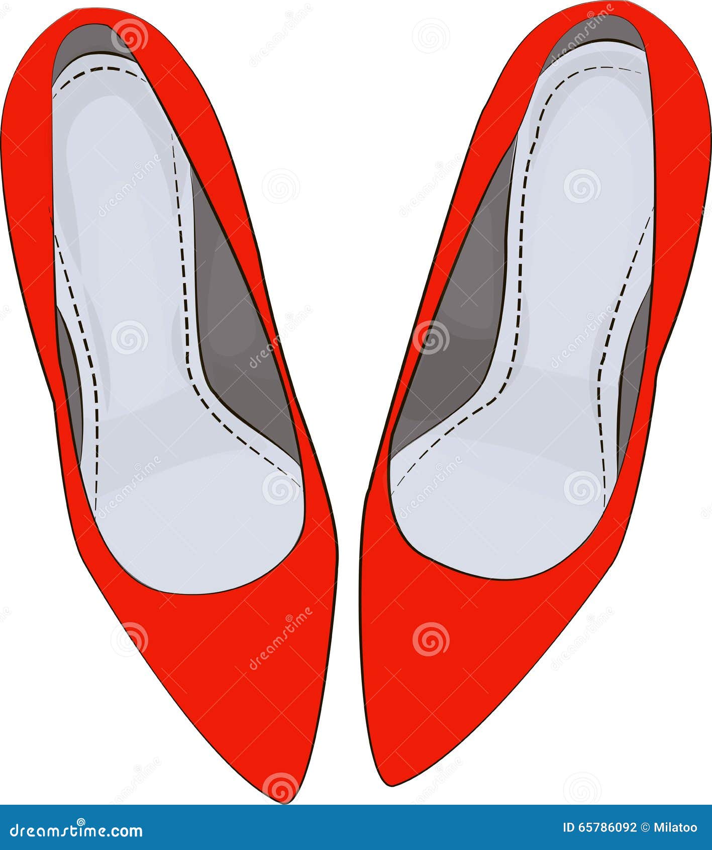 Illustration ROUGE De Talons De Chaussures Illustration de Vecteur ...